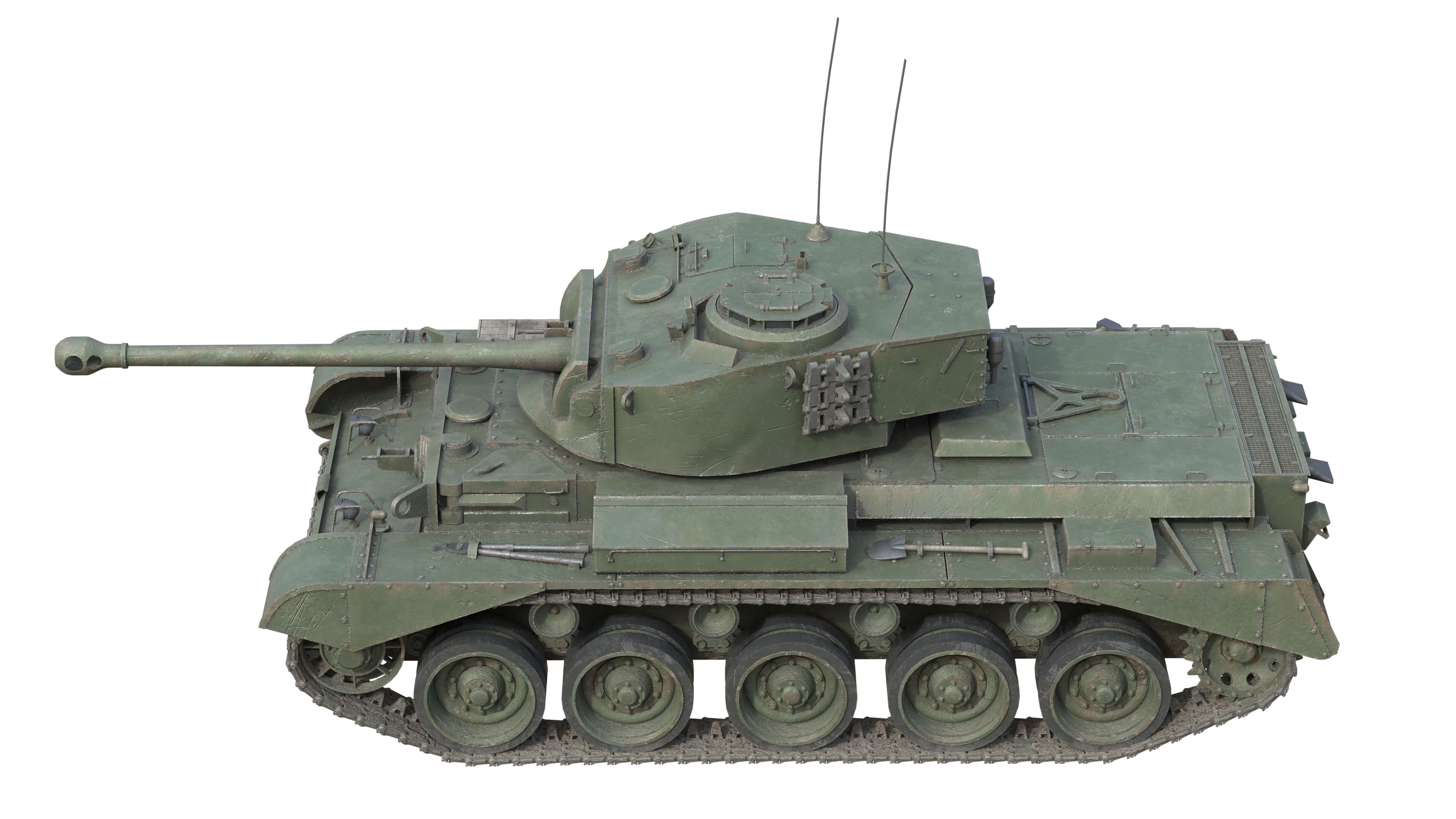 Comet 1 A34 British Cruiser Tank - 3D Model by 3dstudio