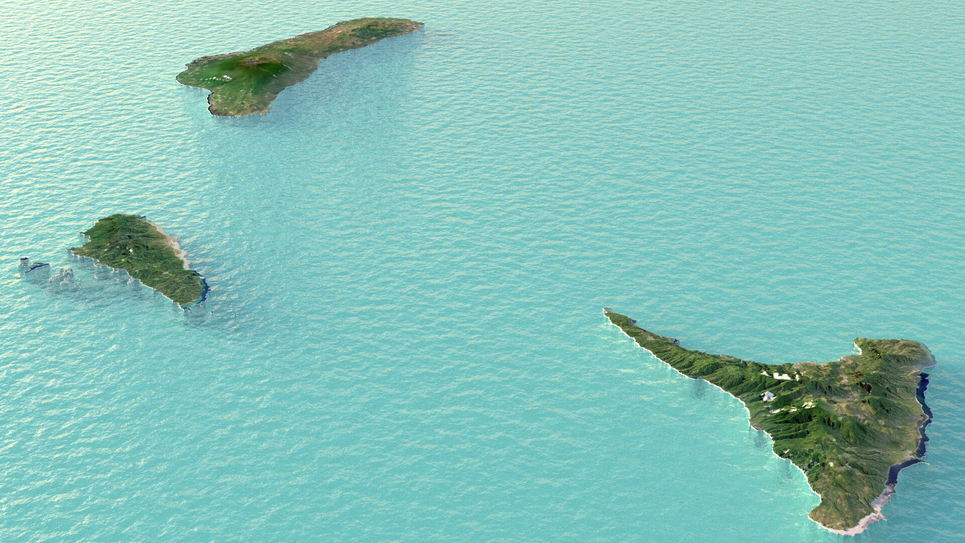 Comoros Komori Comores Terrain Map - 3D Model by 3dstudio