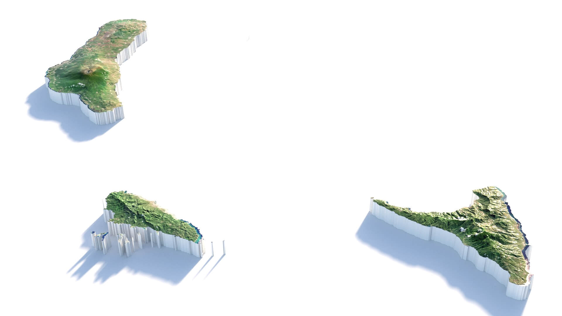 Comoros Komori Comores Terrain Map - 3D Model by 3dstudio
