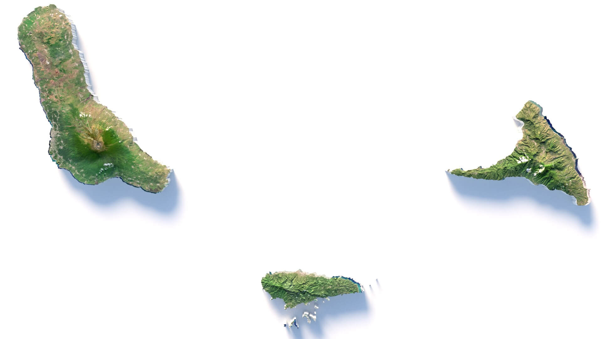 Comoros Komori Comores Terrain Map - 3D Model by 3dstudio