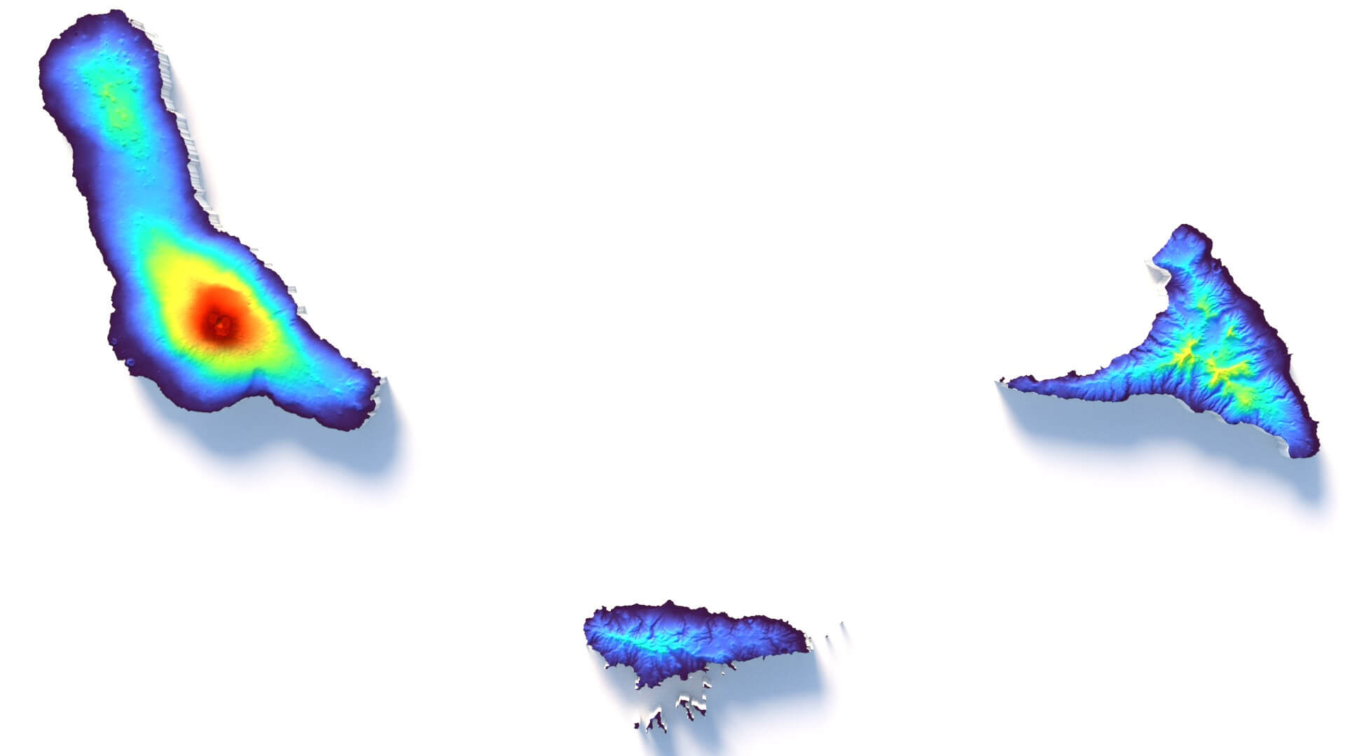 Comoros Komori Comores Terrain Map - 3D Model by 3dstudio