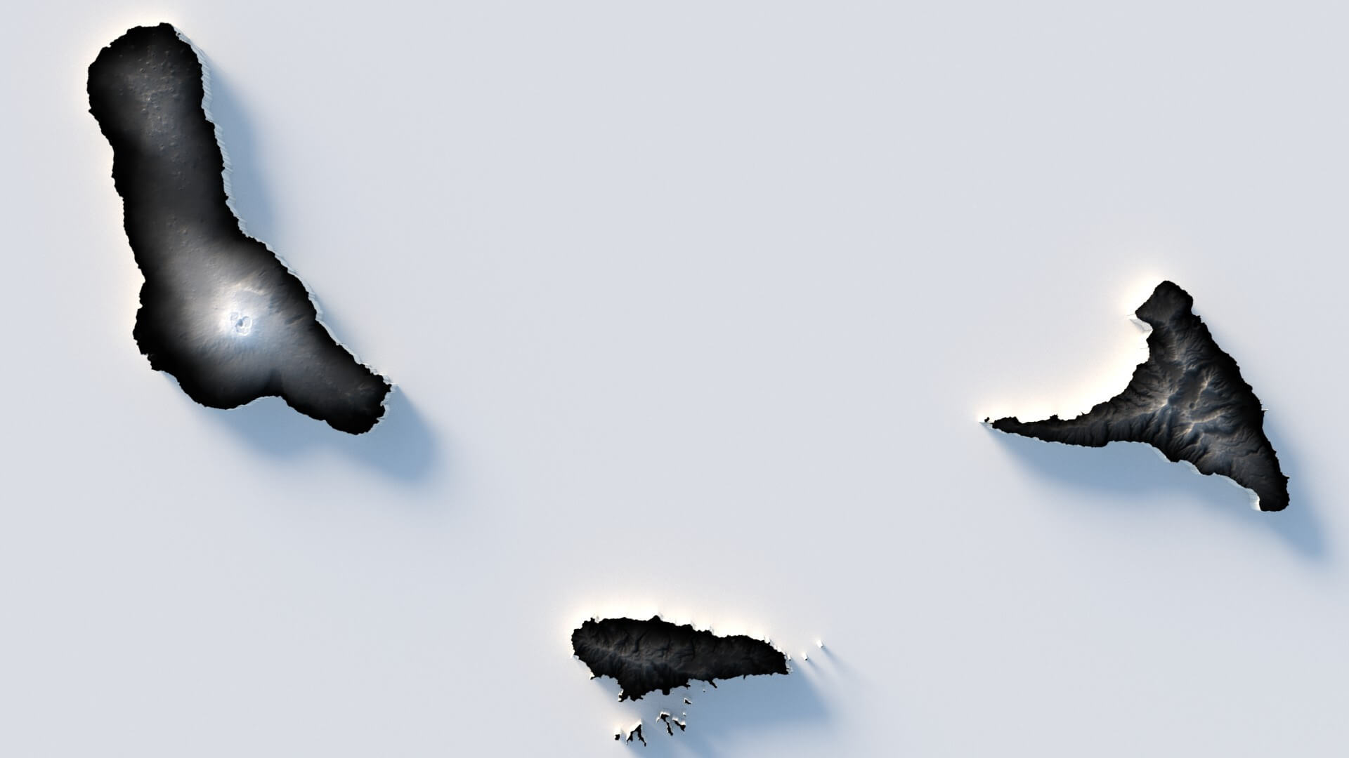 Comoros Komori Comores Terrain Map - 3D Model by 3dstudio