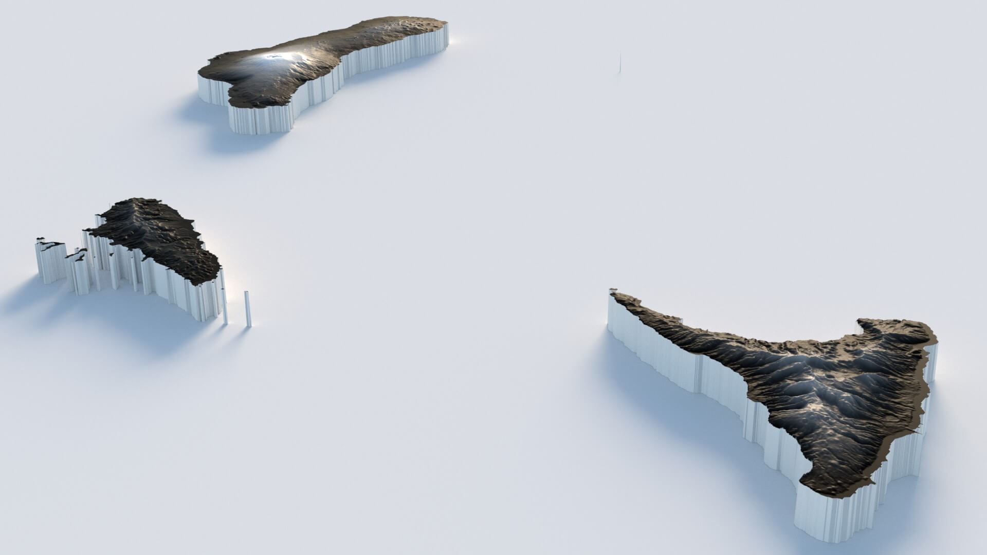 Comoros Komori Comores Terrain Map - 3D Model by 3dstudio