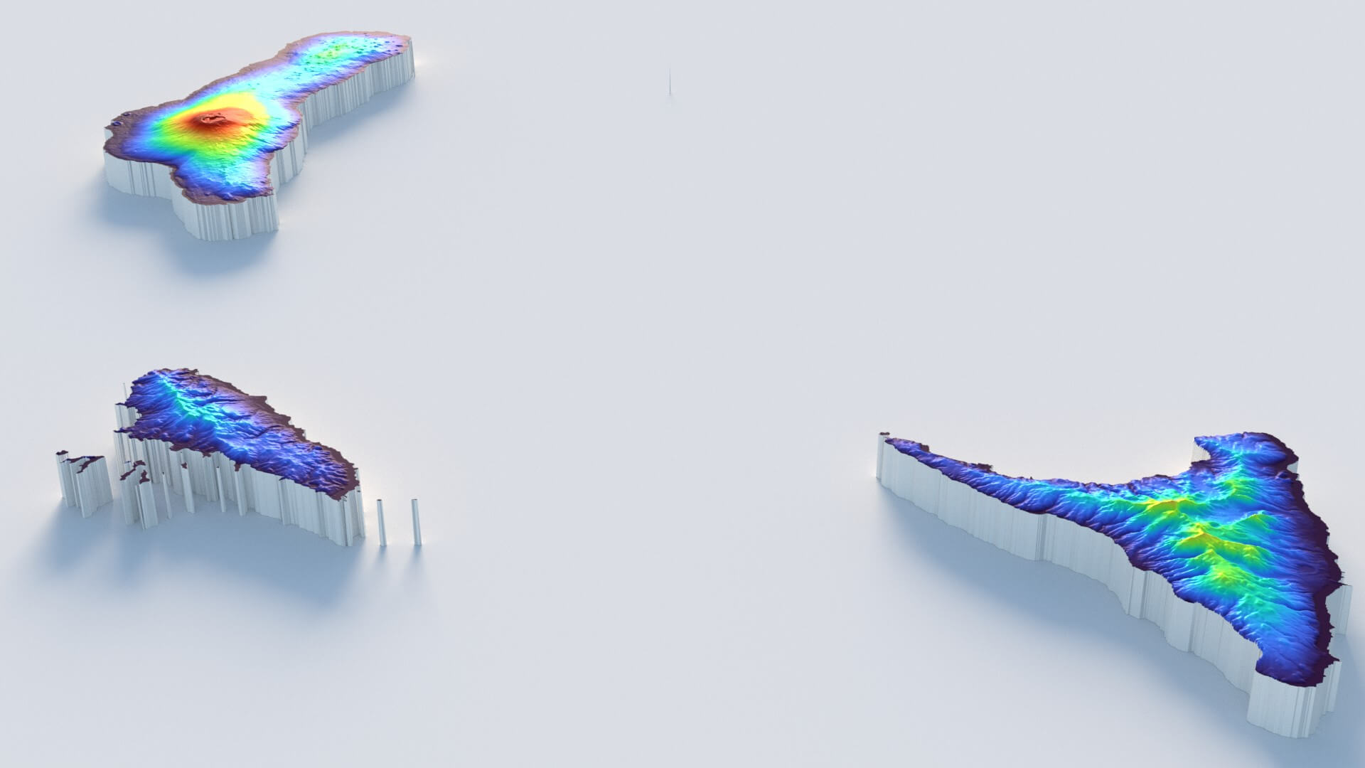 Comoros Komori Comores Terrain Map - 3D Model by 3dstudio