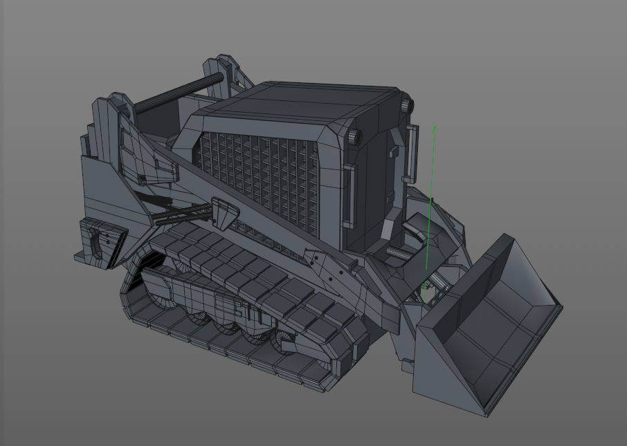 Compact Track Loader - 3D Model by 3dstudio