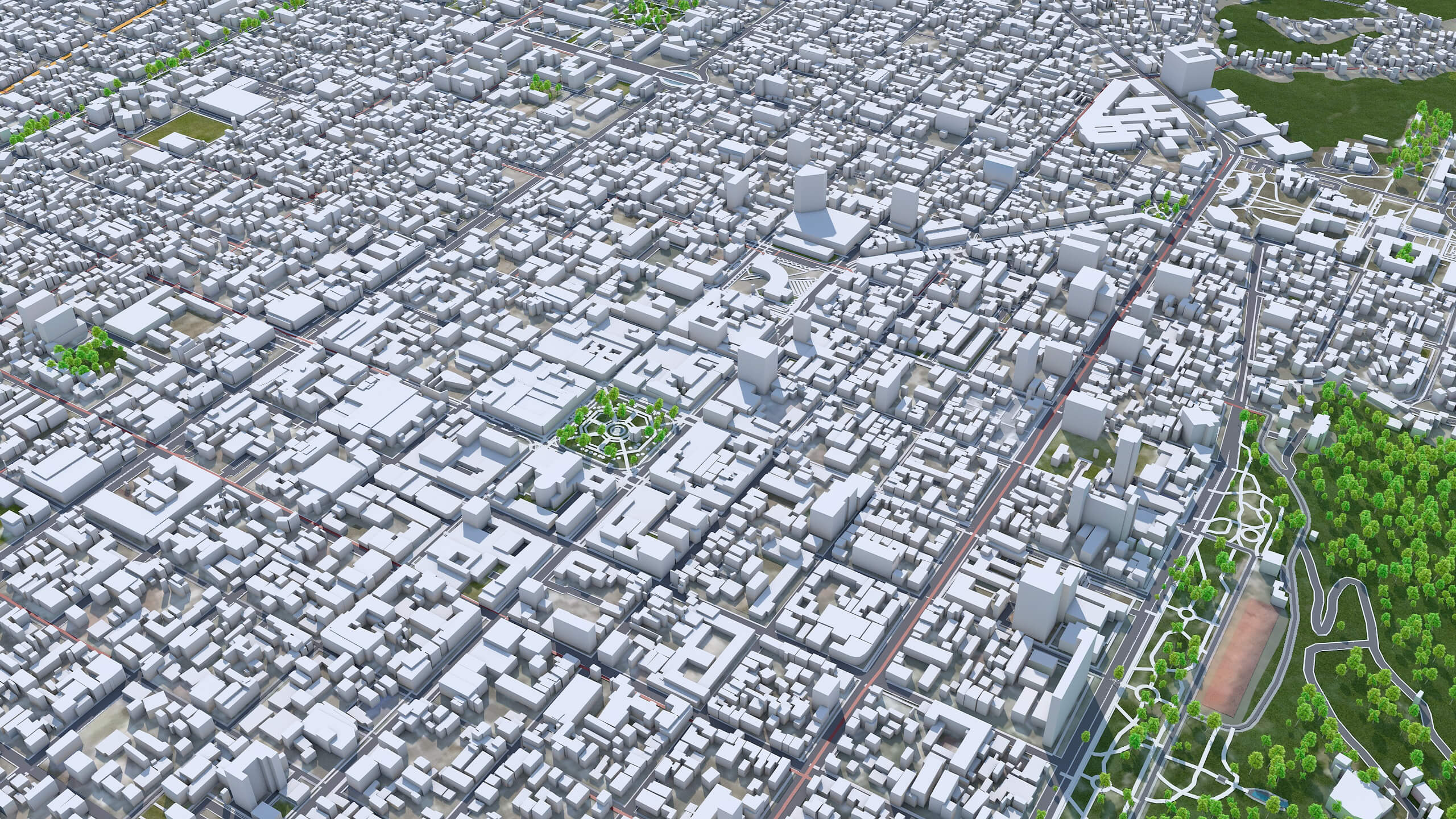 Concepcion City Chile 3D Model 25km by 3dstudio