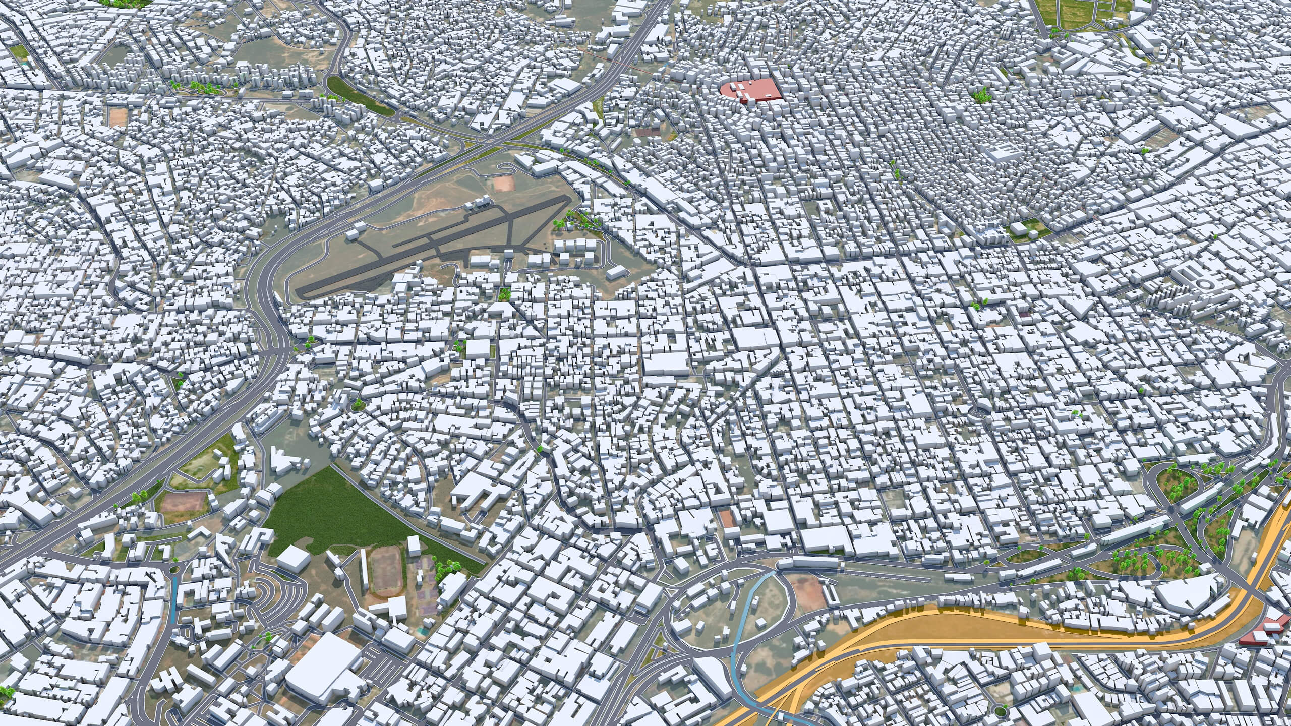 Contagem City Brazil 3D Model 30km by 3dstudio
