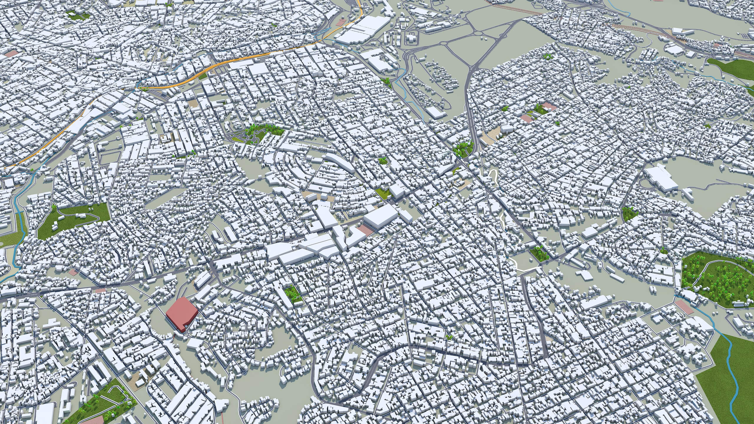 Contagem City Brazil 3D Model 30km by 3dstudio