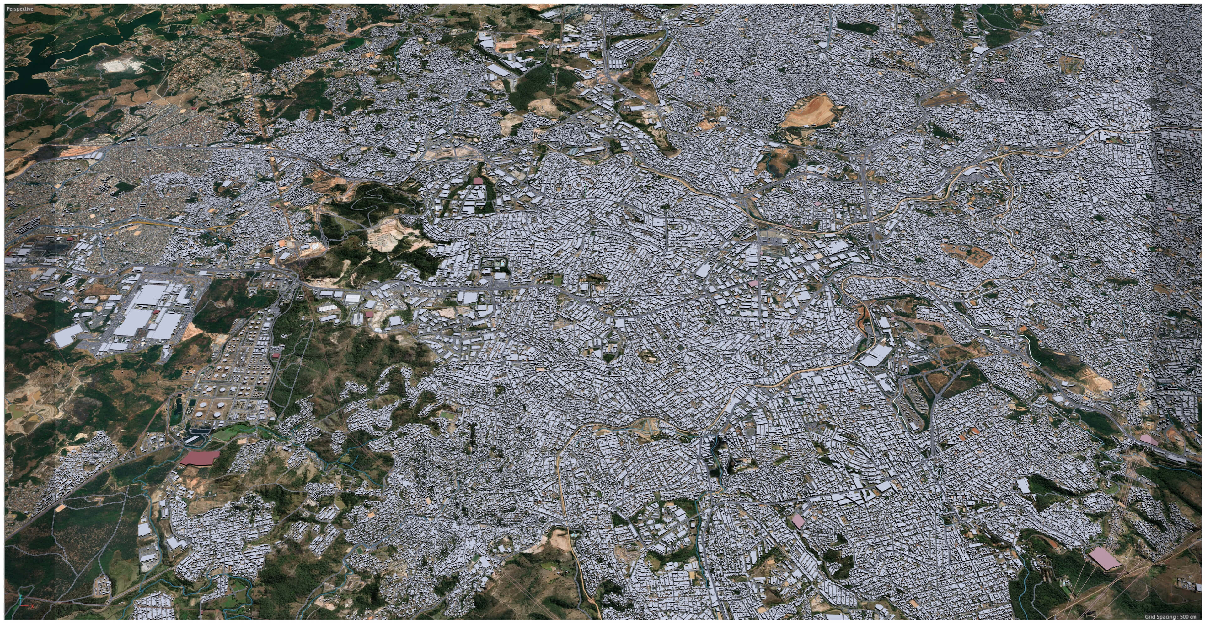 Contagem City Brazil 3D Model 30km by 3dstudio