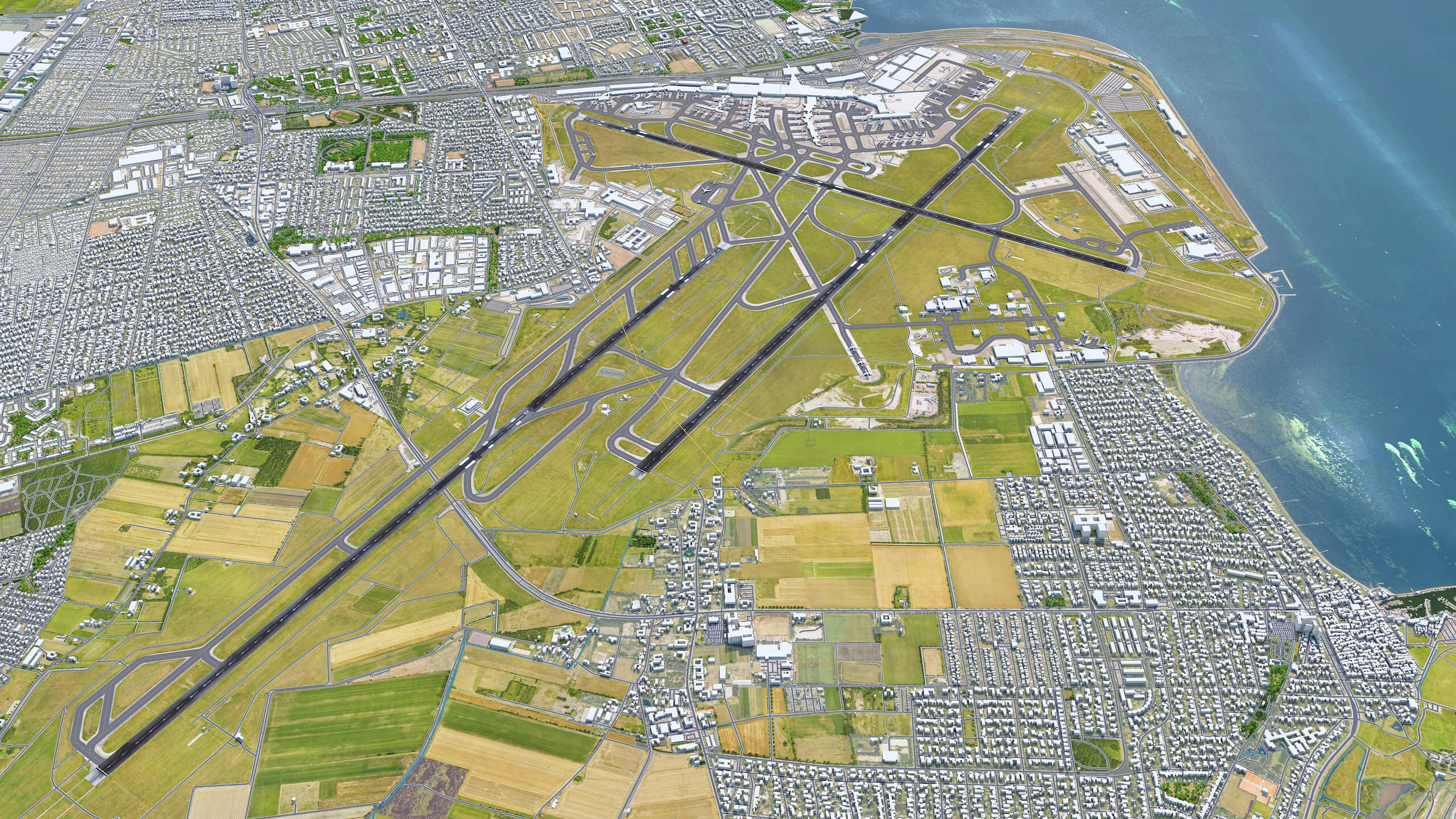 Copenhagen Kastrup Airport - 3D Model by 3dstudio