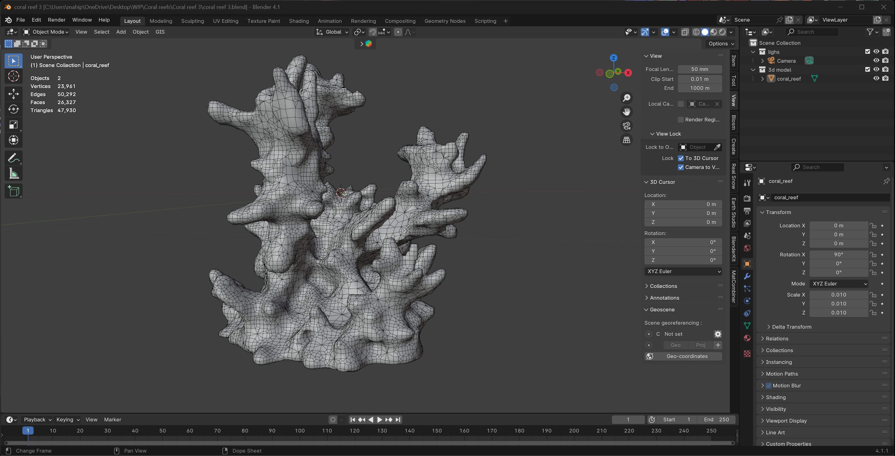 Coral Reef V3 - 3D Model by 3dstudio