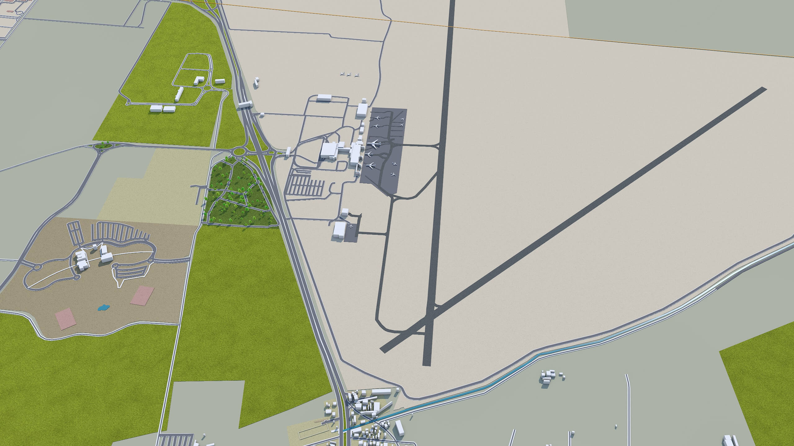 Cordoba City Argentina 3D Model 35km by 3dstudio