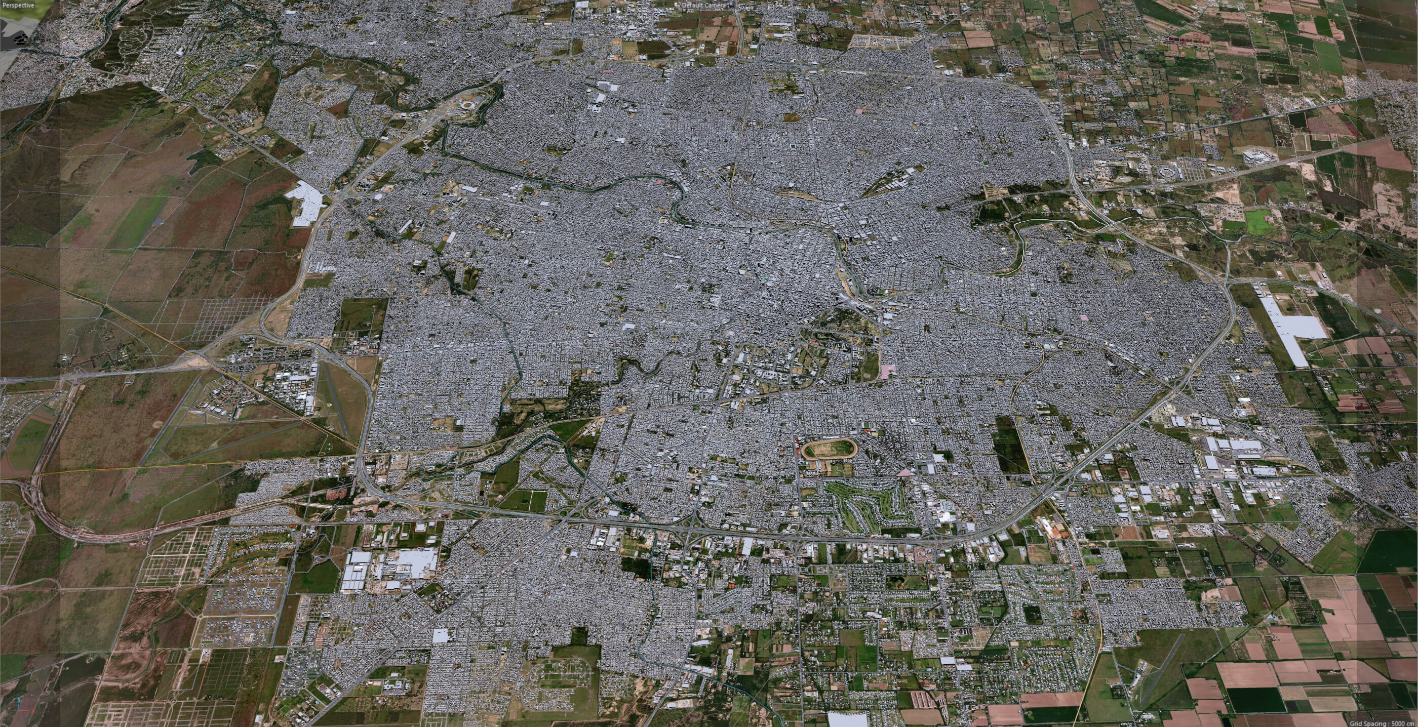 Cordoba City Argentina 3D Model 35km by 3dstudio