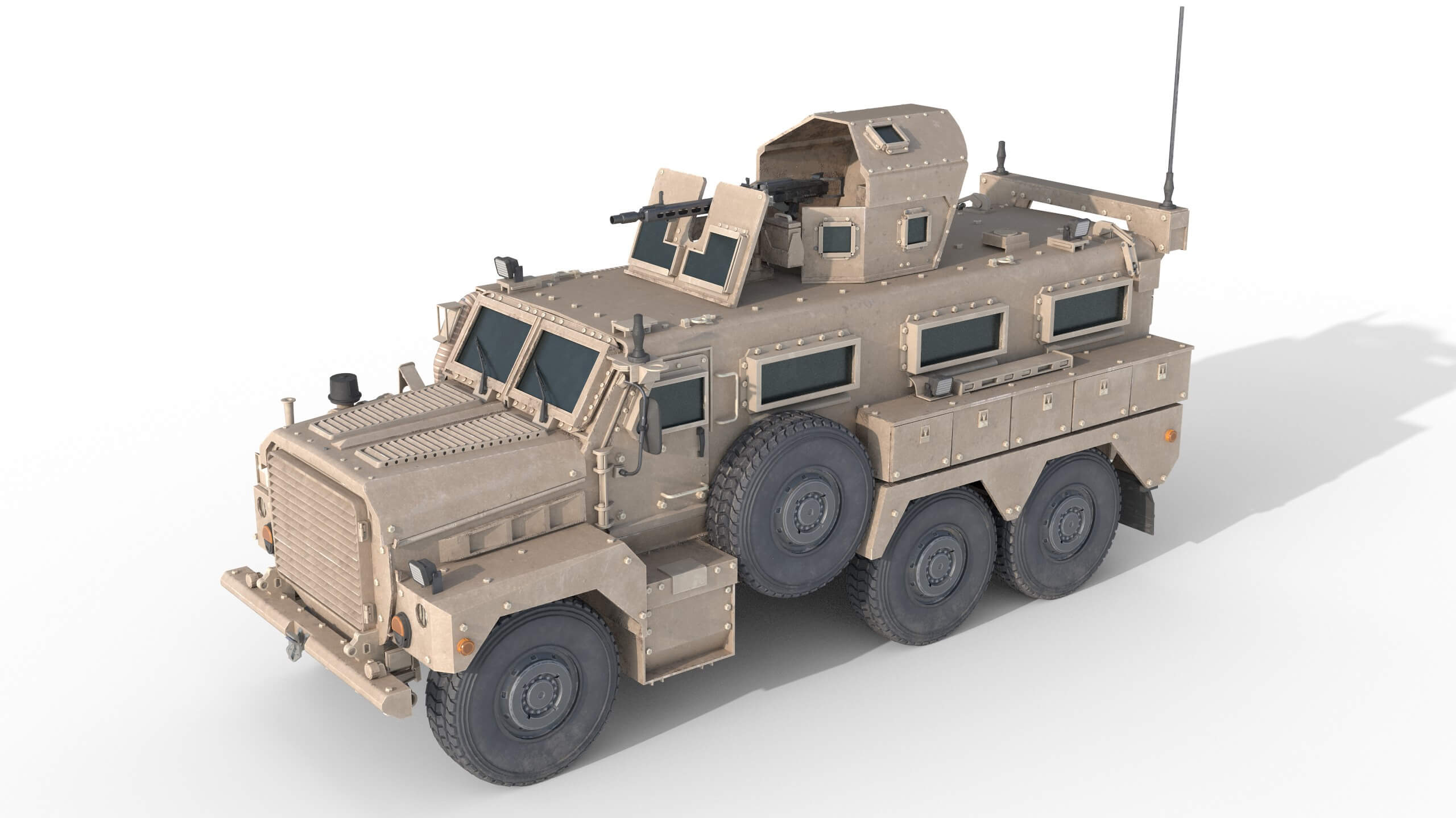 Cougar MRAP Mine Resistant Ambush Protected Vehicle 3D Model by 3dstudio