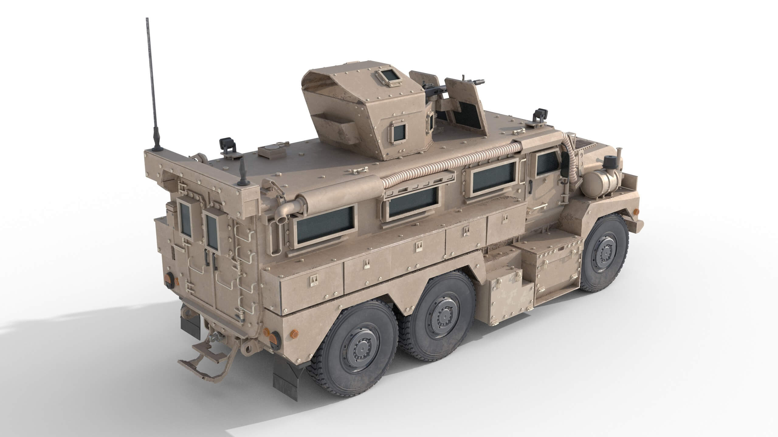 Cougar MRAP Mine Resistant Ambush Protected Vehicle 3D Model by 3dstudio