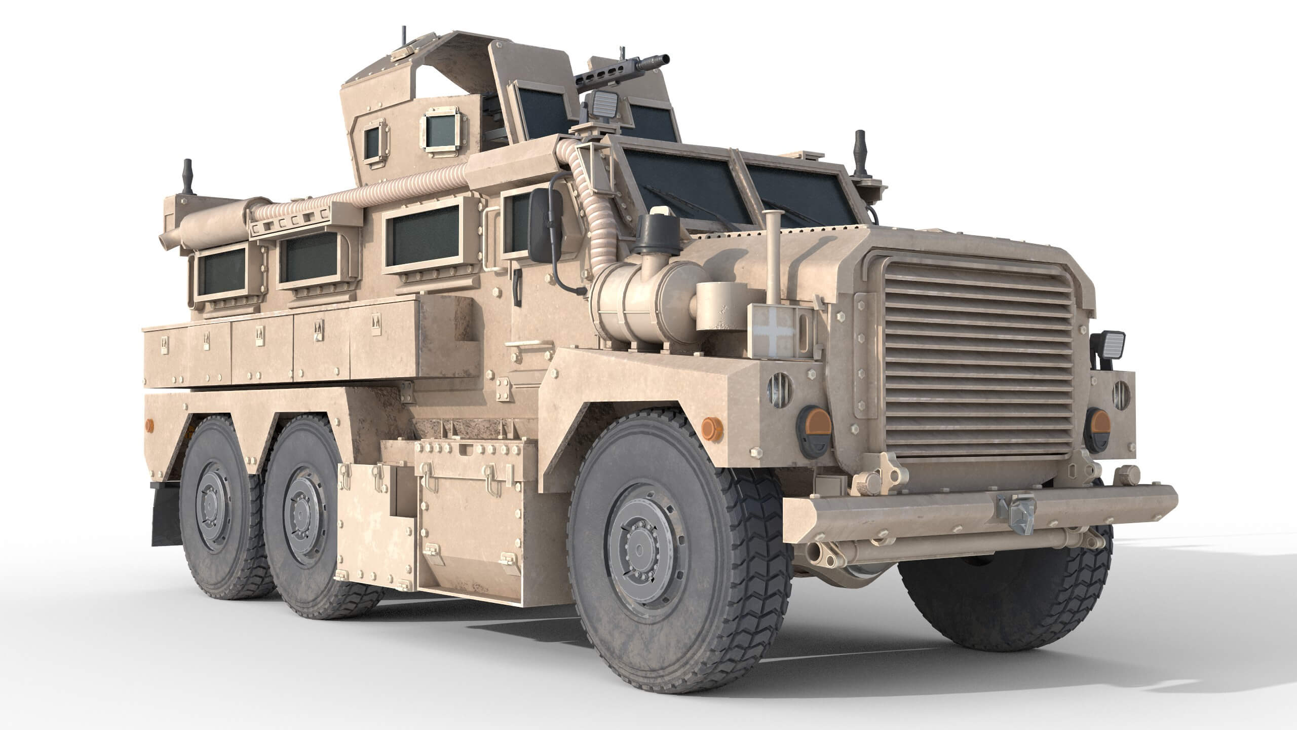 Cougar MRAP Mine Resistant Ambush Protected Vehicle 3D Model by 3dstudio