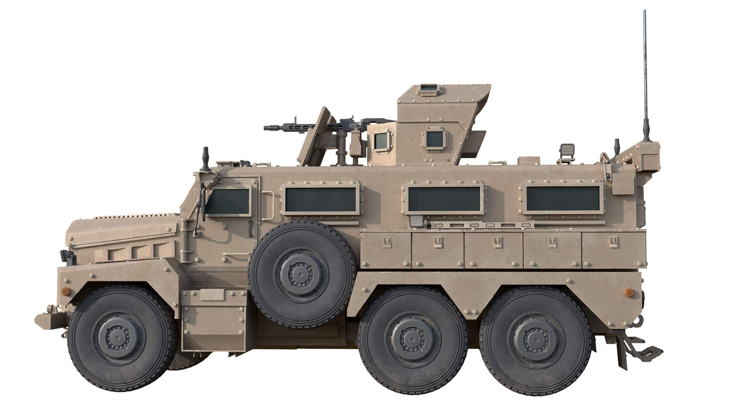Cougar MRAP Mine Resistant Ambush Protected Vehicle 3D Model by 3dstudio
