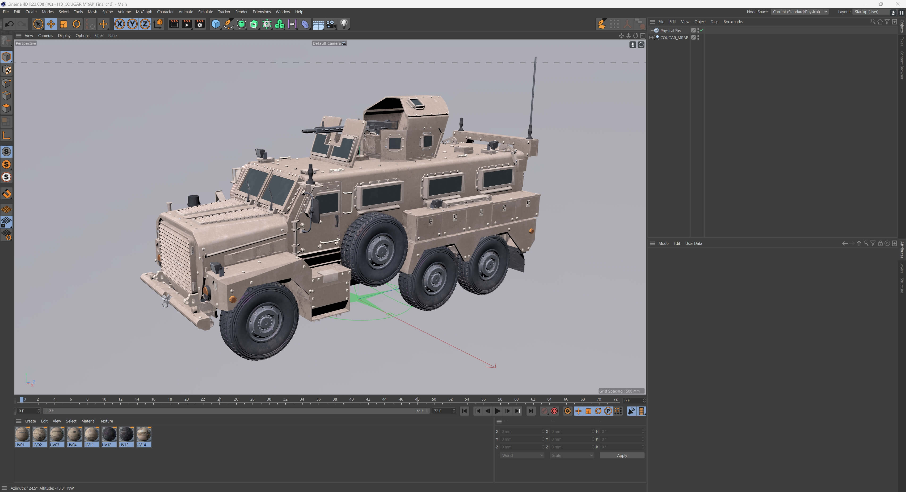 Cougar MRAP Mine Resistant Ambush Protected Vehicle 3D Model by 3dstudio