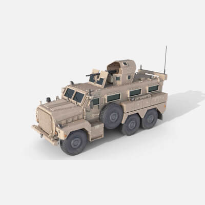 Cougar MRAP Mine Resistant Ambush Protected Vehicle - 3D Model by 3dstudio