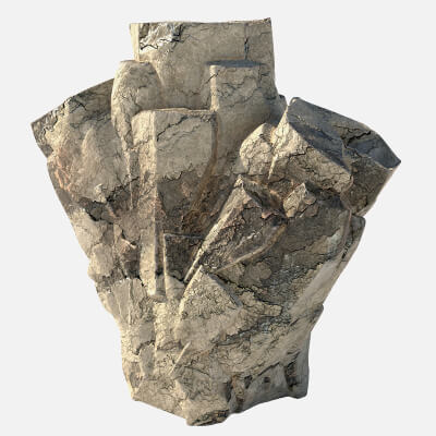 Cracked Soil Rock - 3D Model by 3dstudio