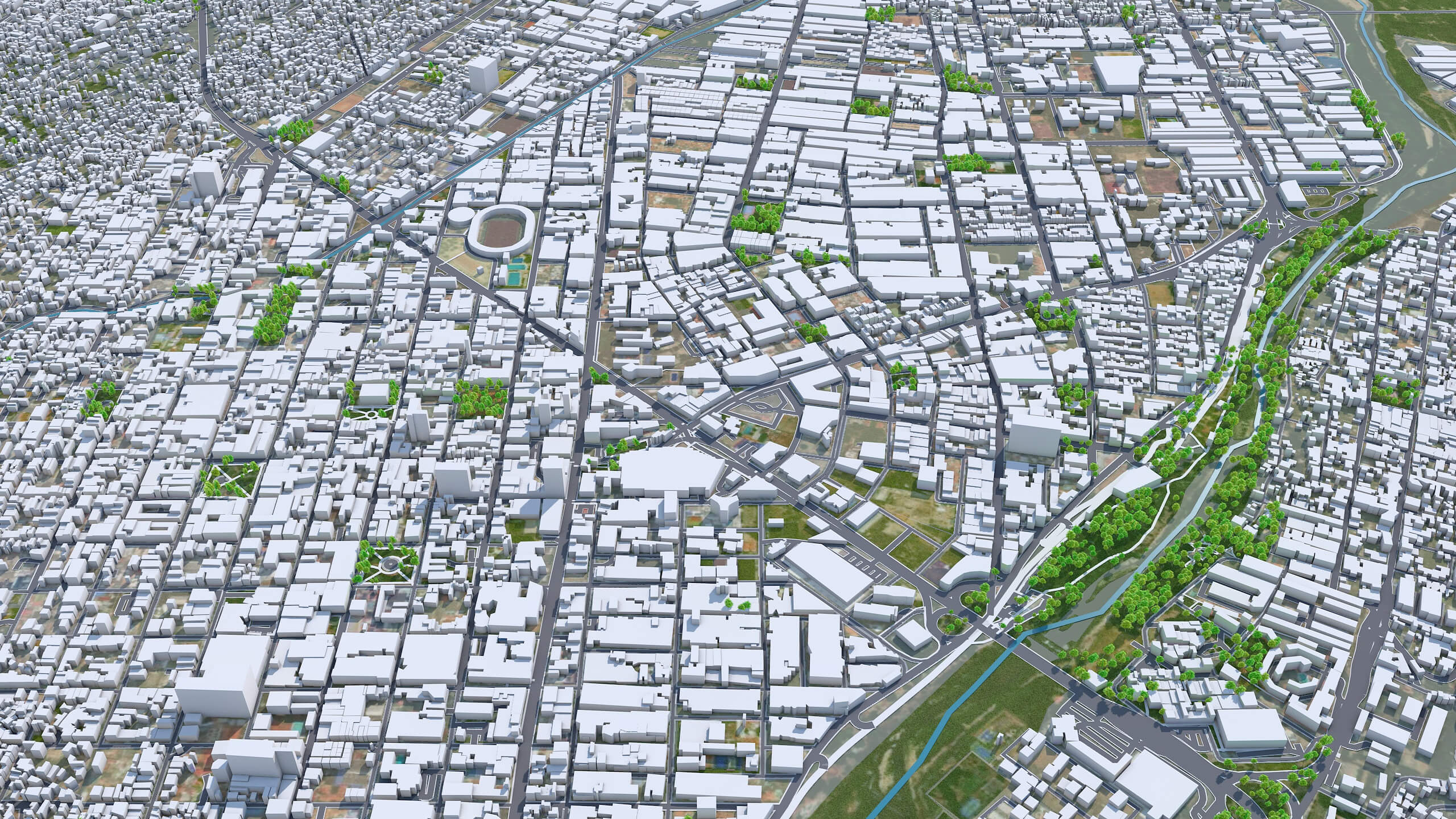 Cucuta City North Santander Colombia 3D Model 20km by 3dstudio