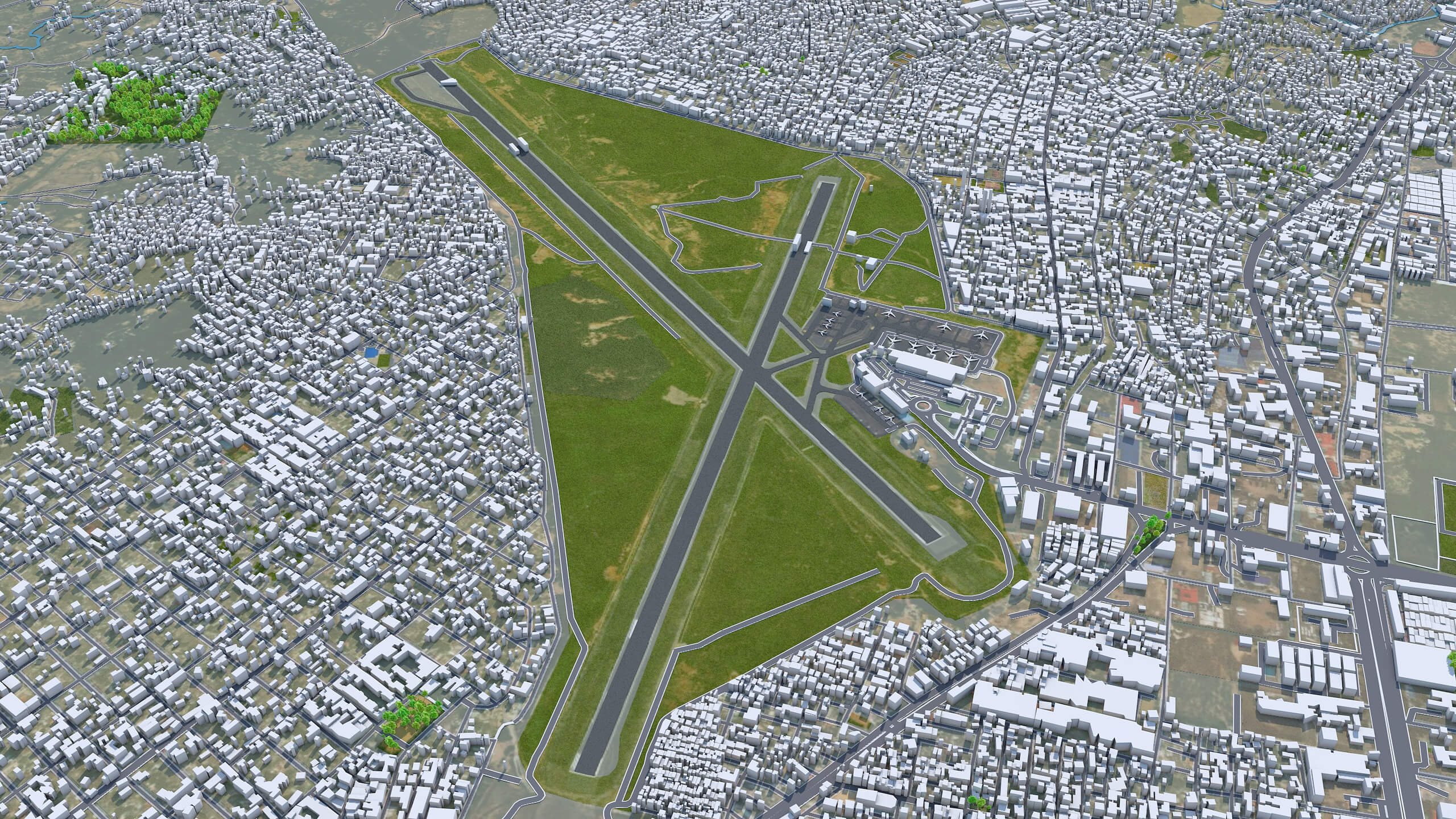 Cucuta City North Santander Colombia 3D Model 20km by 3dstudio