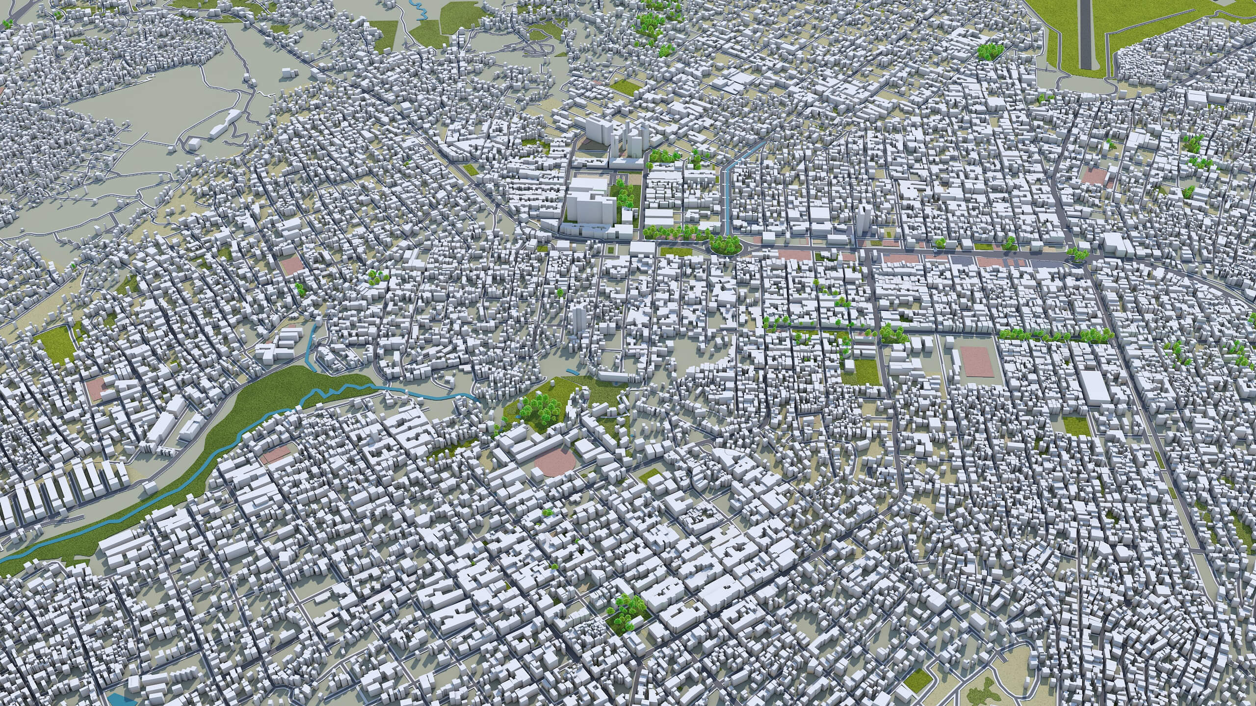 Cucuta City North Santander Colombia 3D Model 20km by 3dstudio