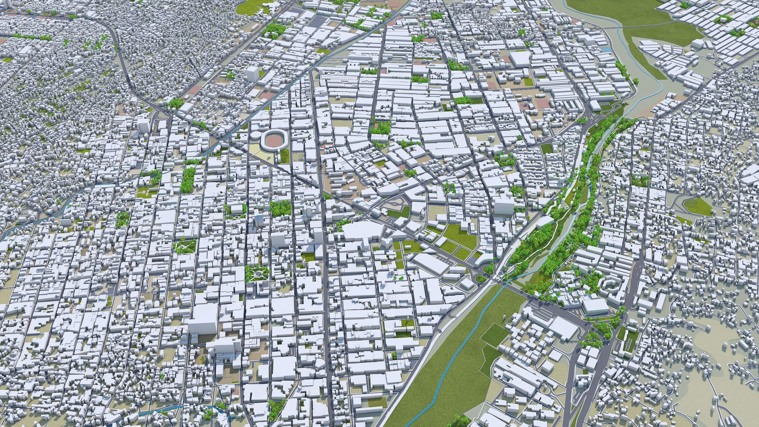 Cucuta City North Santander Colombia 3D Model 20km by 3dstudio