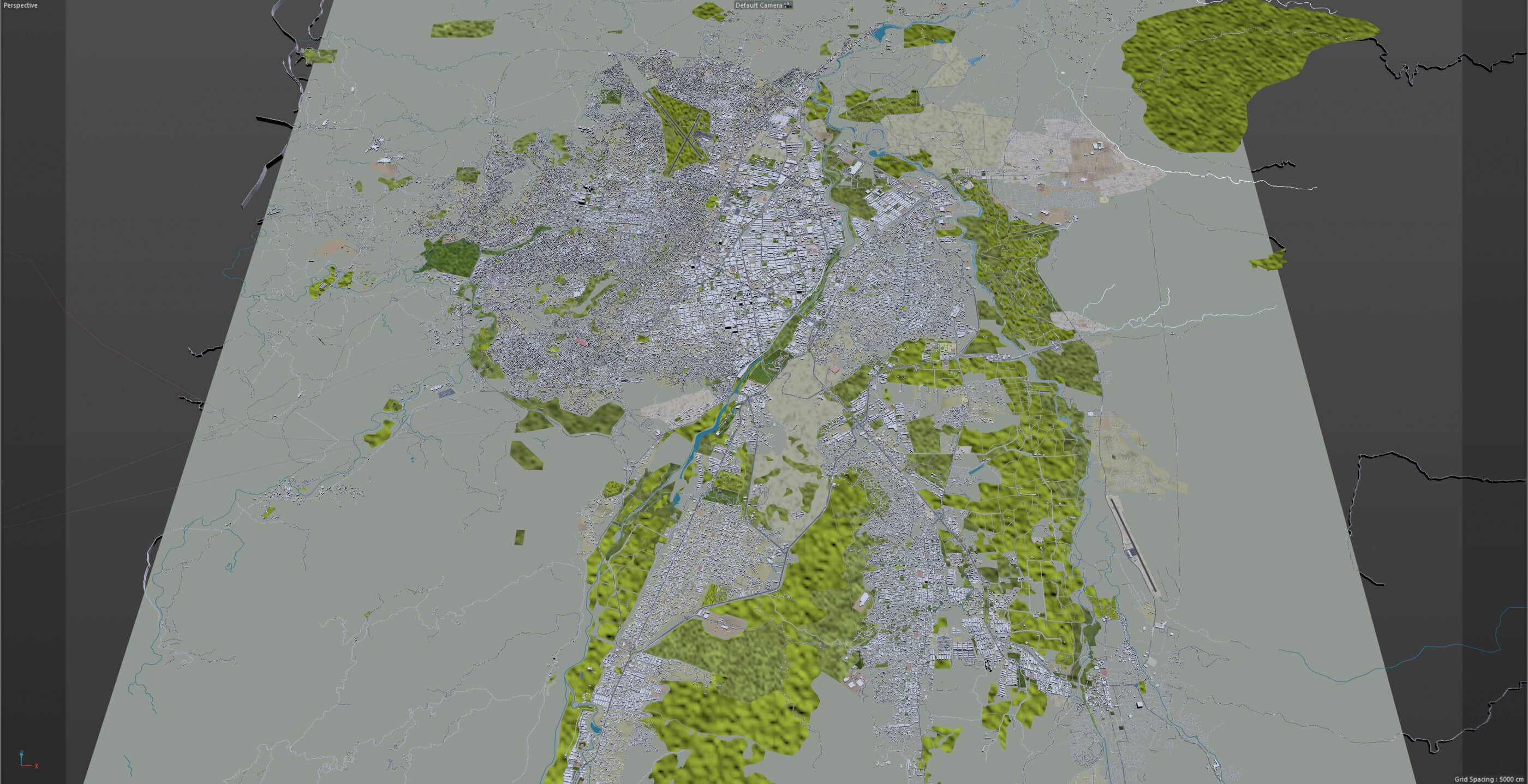 Cucuta City North Santander Colombia 3D Model 20km by 3dstudio