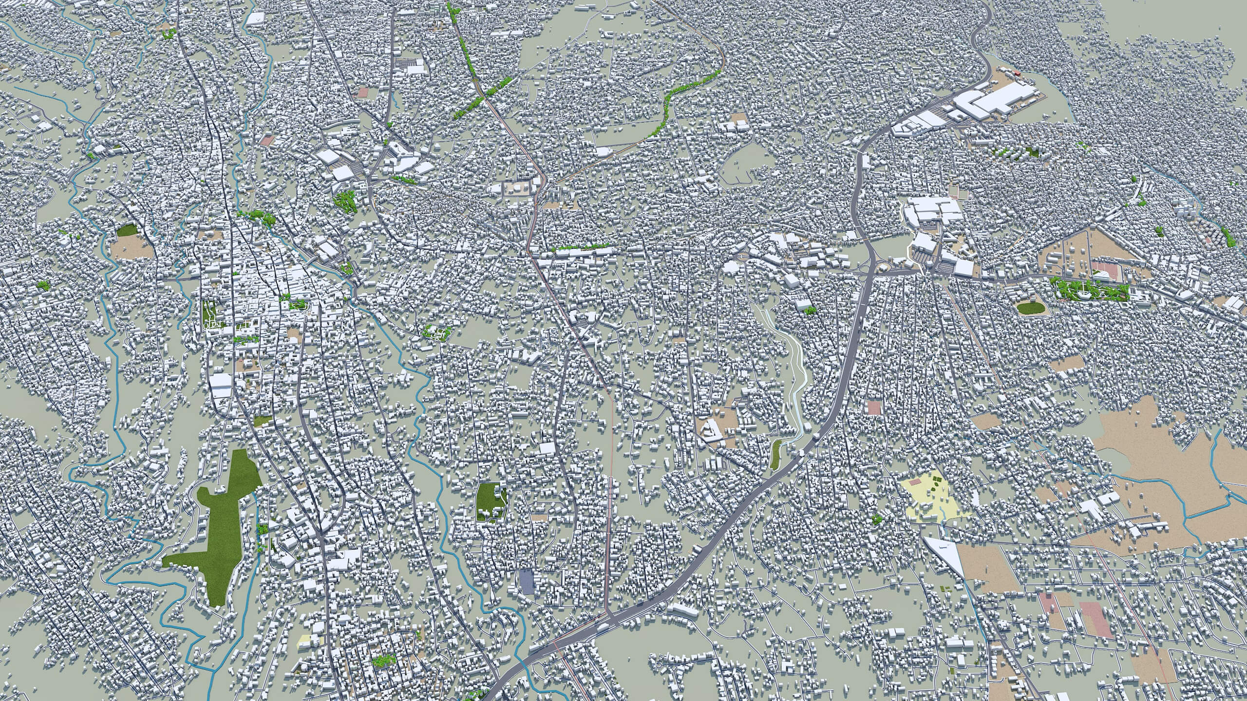 Cuernavaca City Morelos Mexico 3D Model 30km by 3dstudio