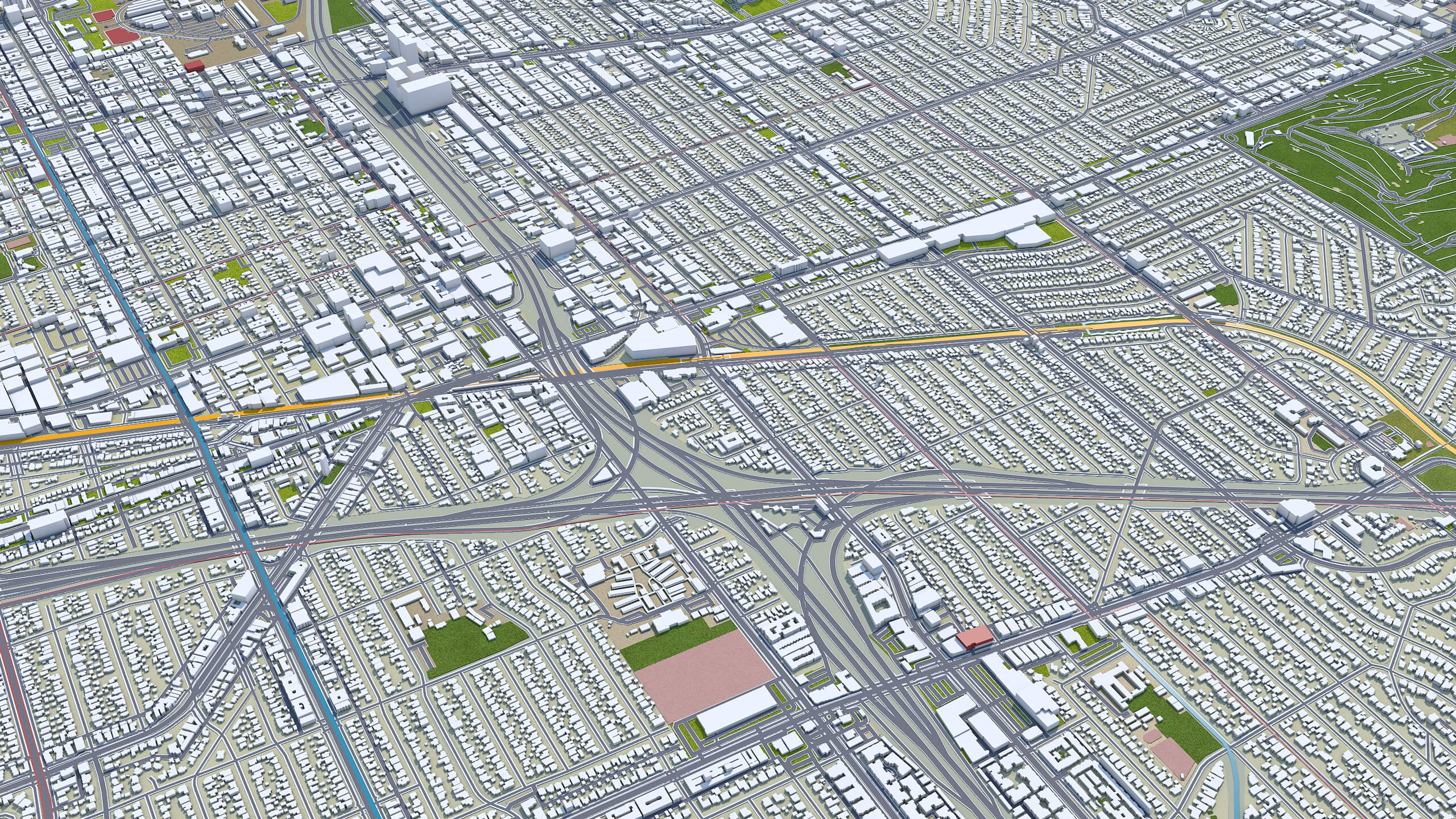 Culver City California USA 3D Model 15km by 3dstudio