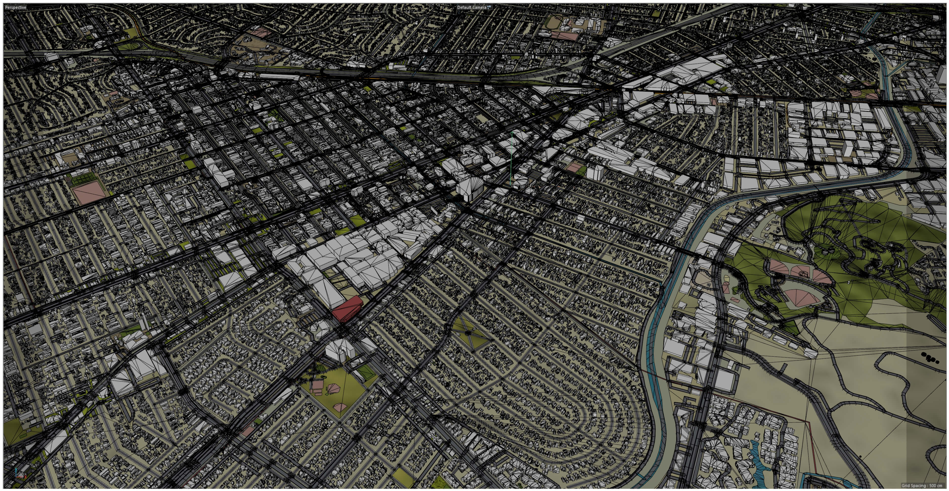 Culver City California USA 3D Model 15km by 3dstudio
