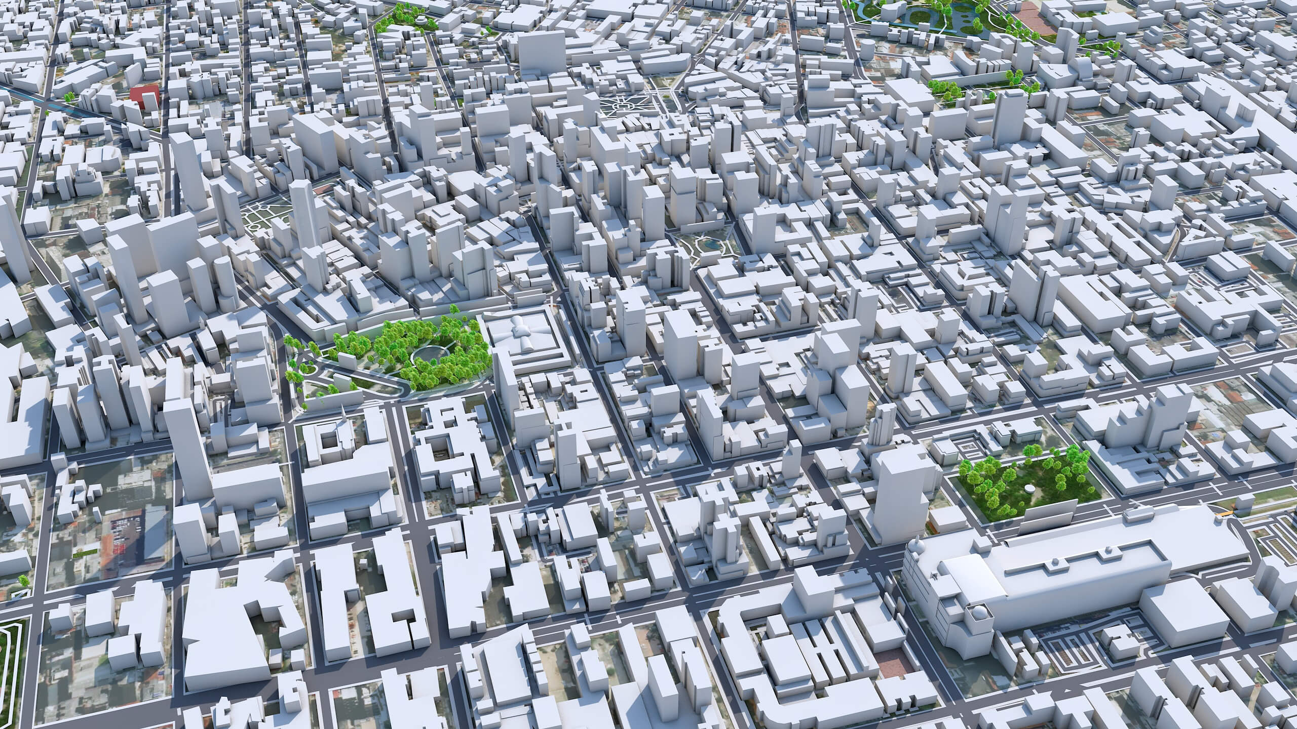 Curitiba City Brazil 50km - 3D Model by 3dstudio