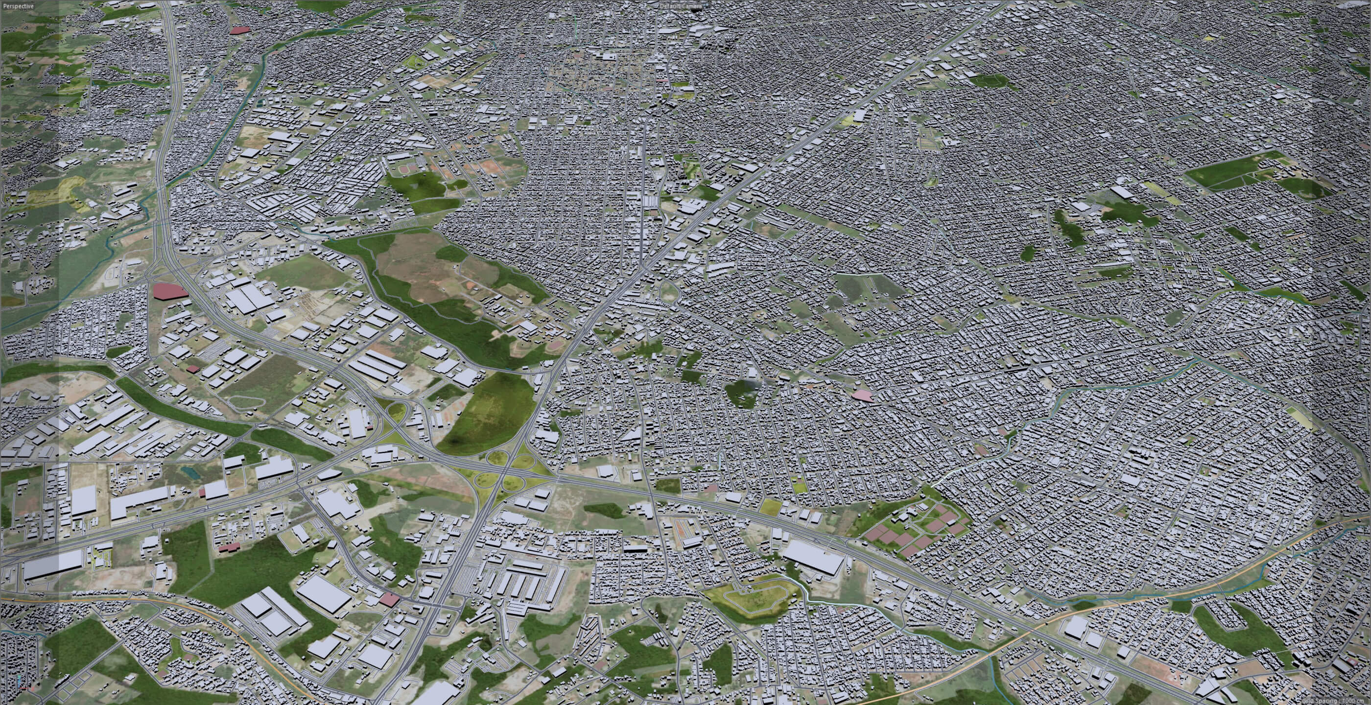 Curitiba City Brazil 50km - 3D Model by 3dstudio