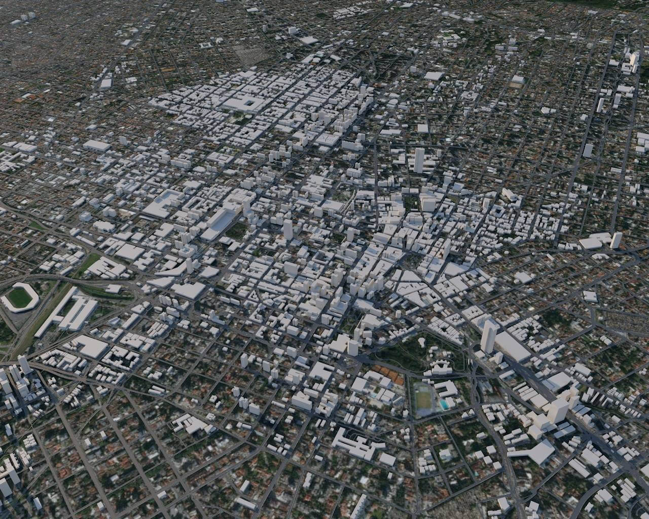 Curitiba Brazil - 3D Model by 3dstudio