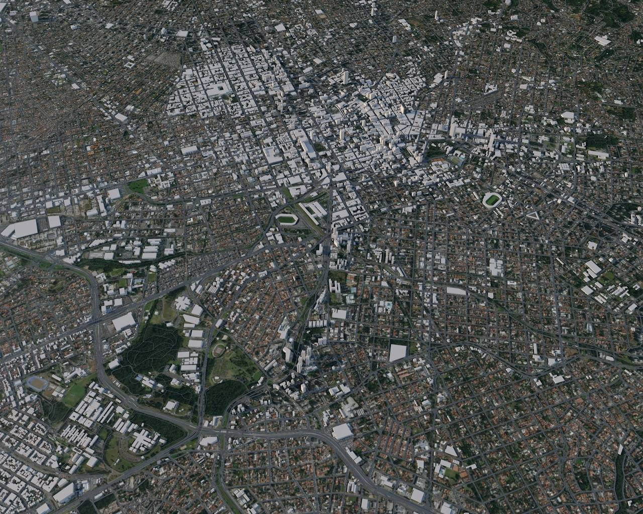 Curitiba Brazil - 3D Model by 3dstudio