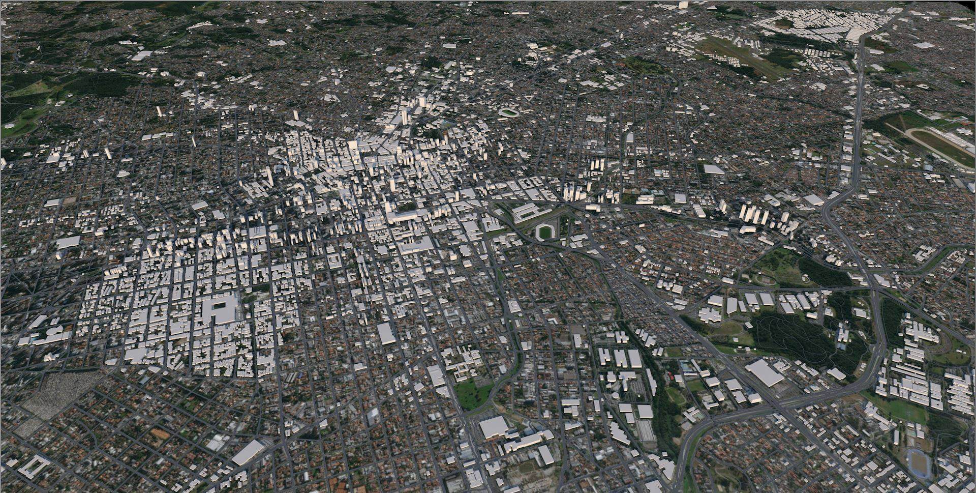 Curitiba Brazil - 3D Model by 3dstudio