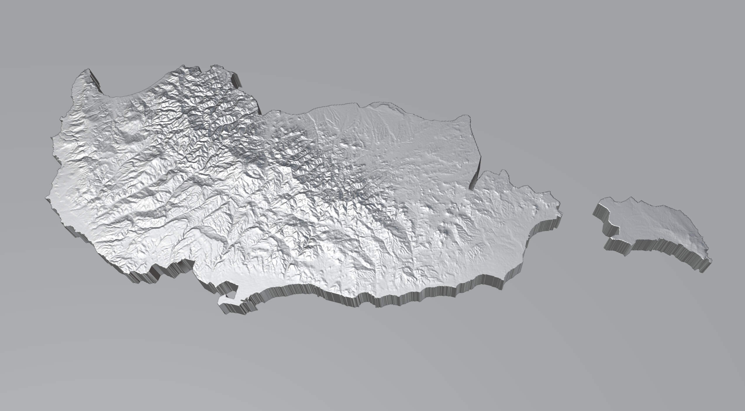 Cyprus Terrain Map - 3D Model by 3dstudio