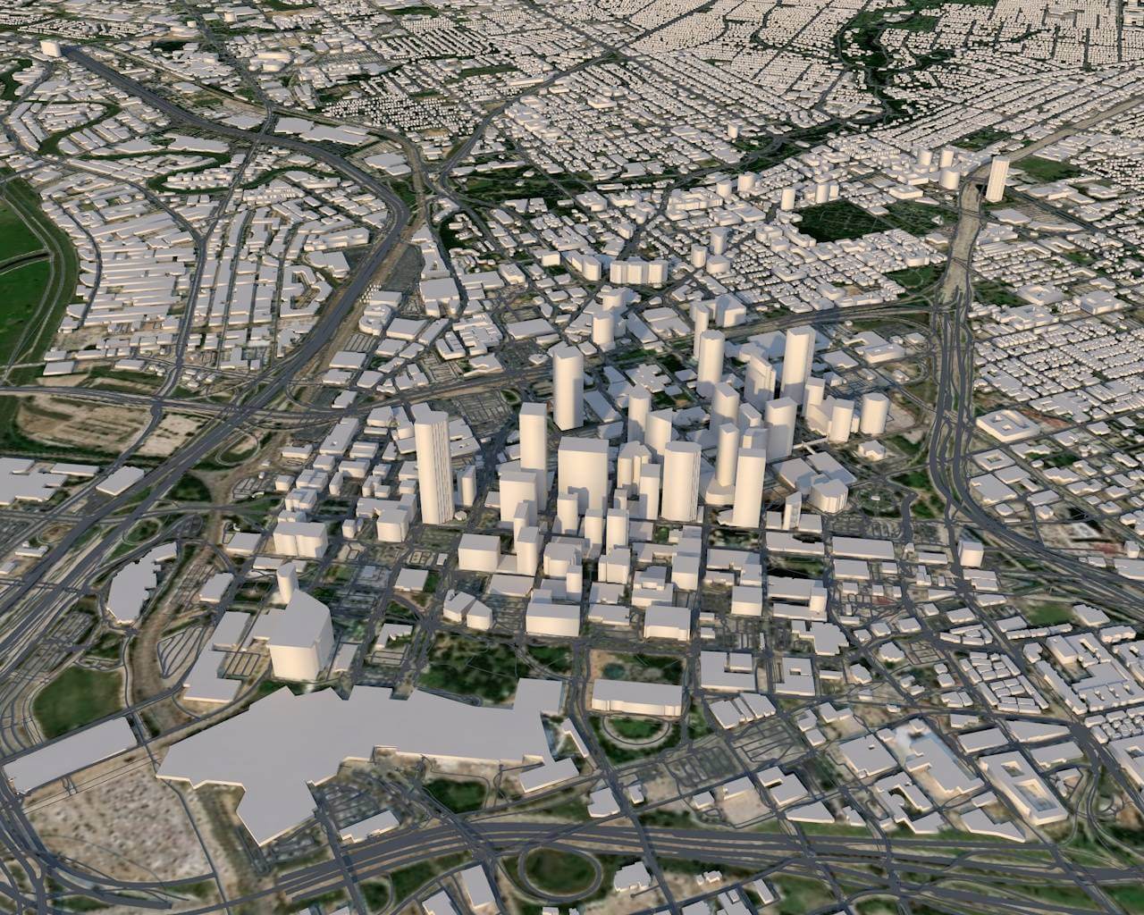 Dallas Texas - 3D Model by 3dstudio