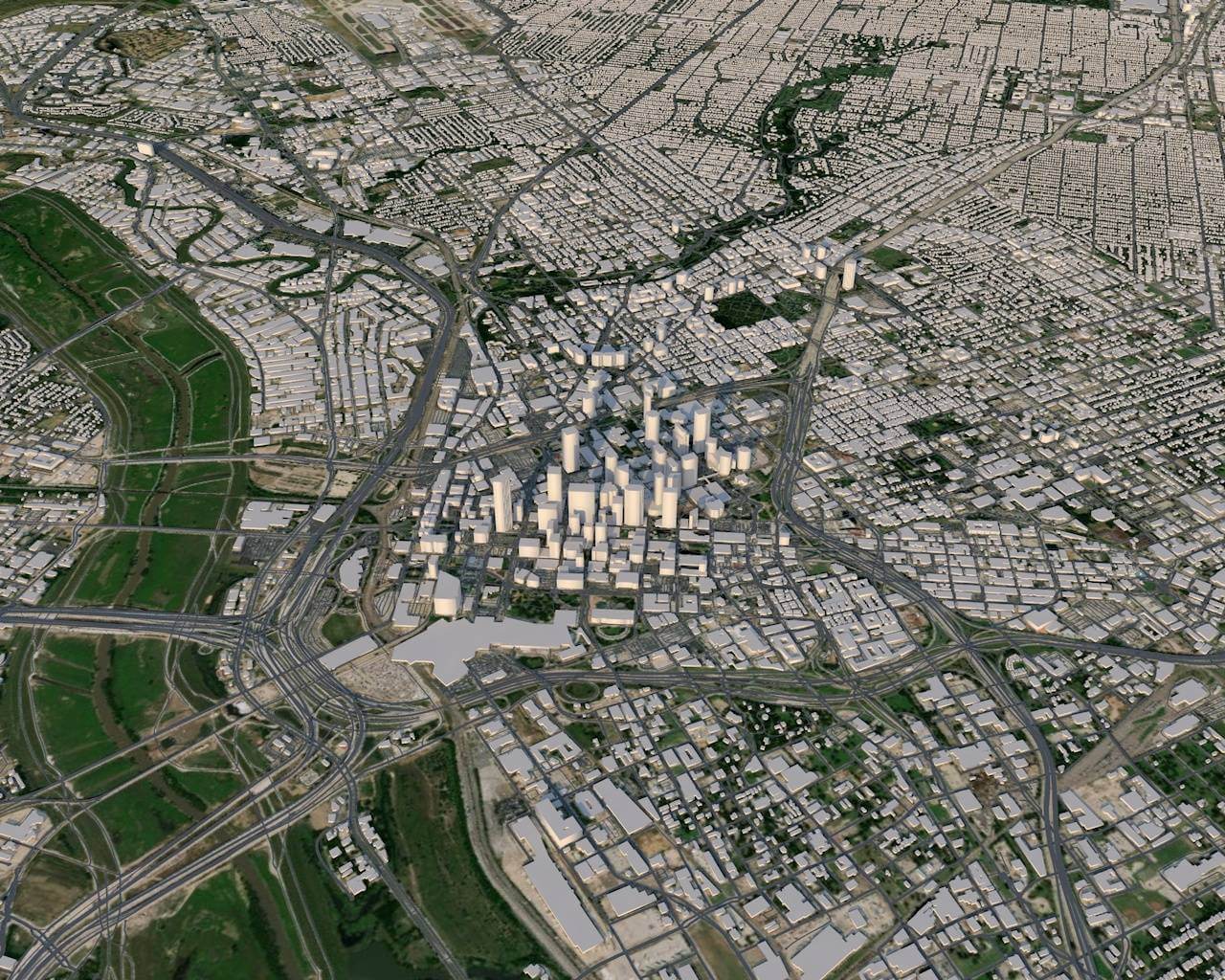 Dallas Texas - 3D Model by 3dstudio