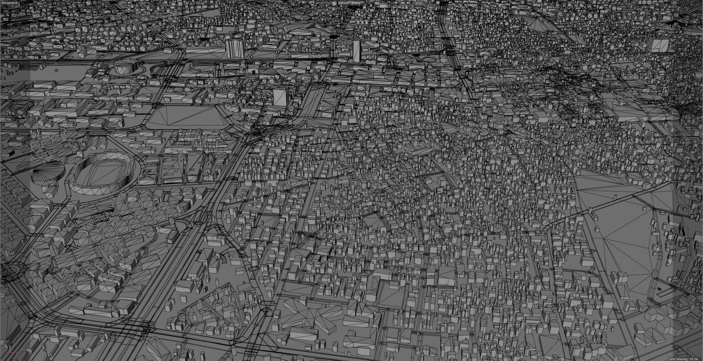 Damascus City Syria 3D Model 40km by 3dstudio