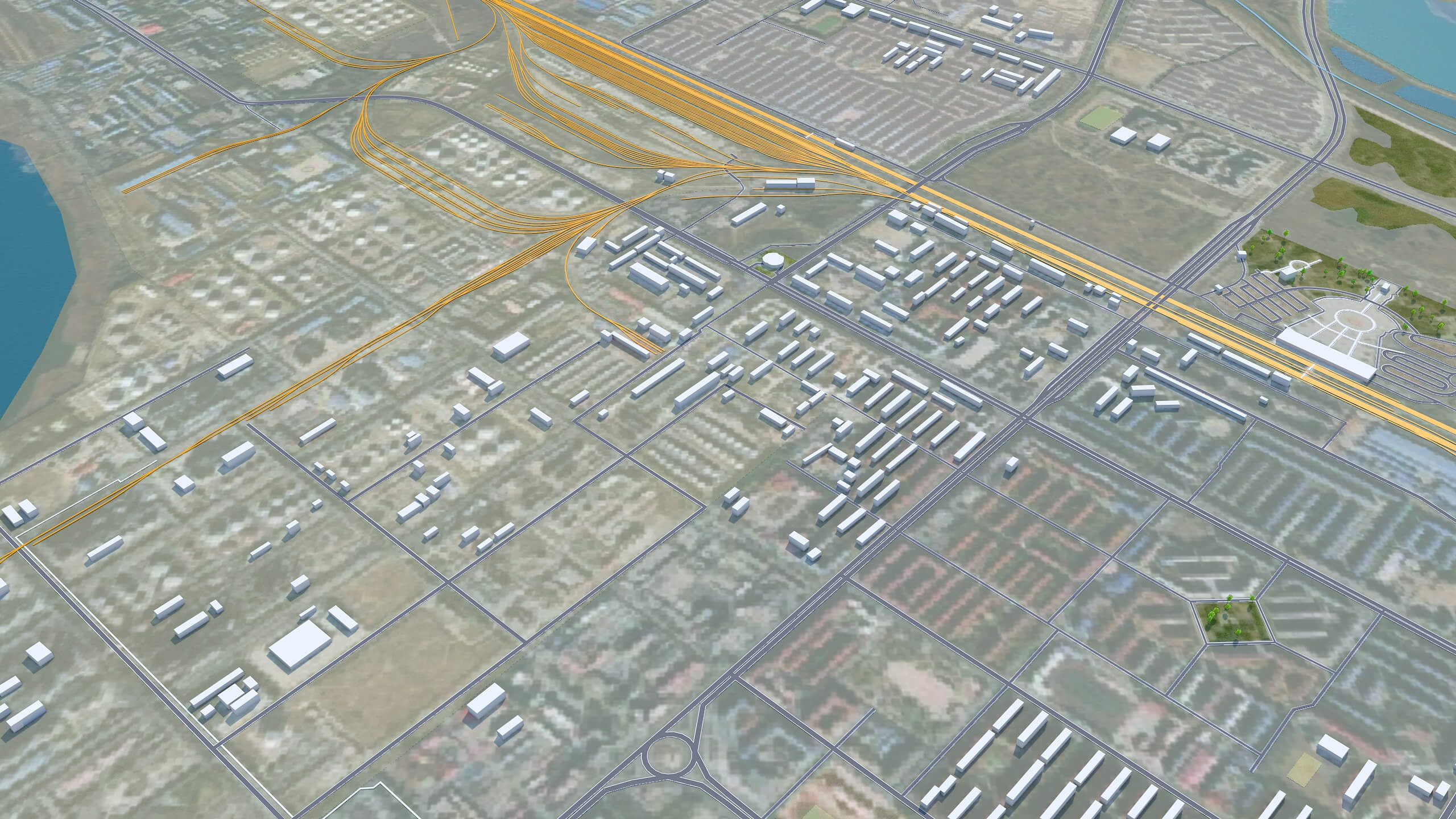 Daqing Heilongjiang City China 3D Model 120km by 3dstudio