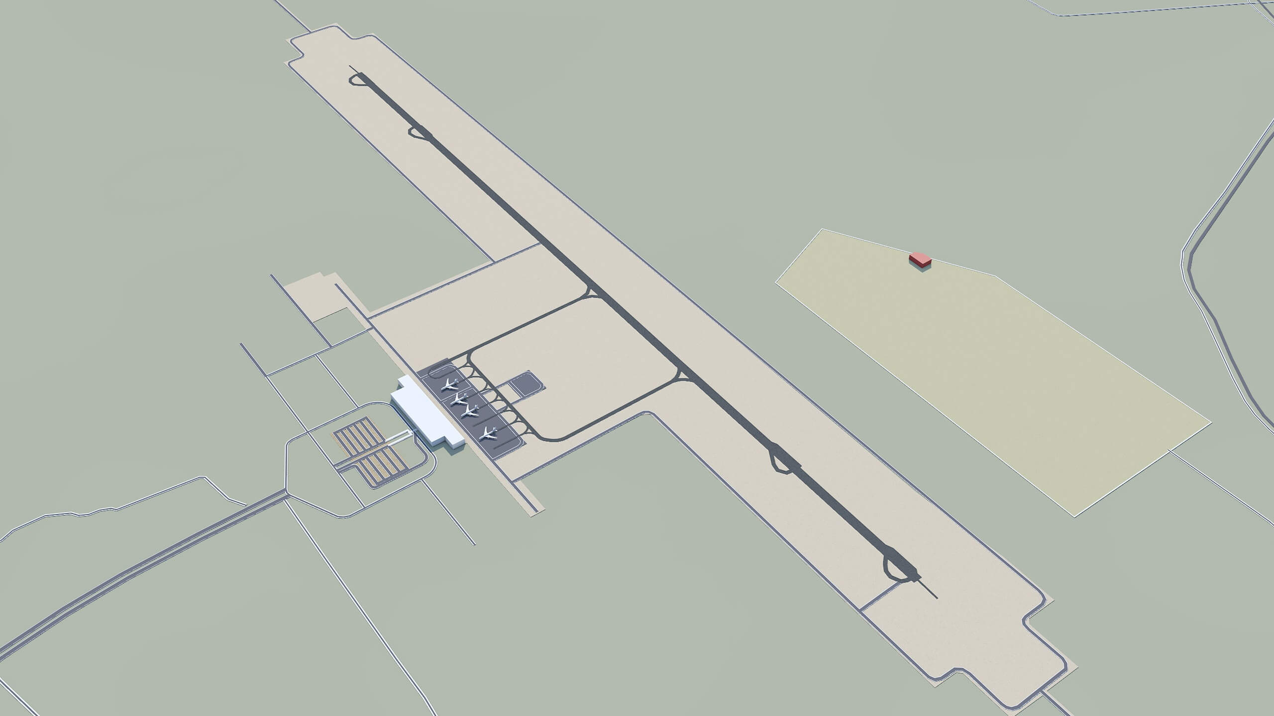 Daqing Heilongjiang City China 3D Model 120km by 3dstudio