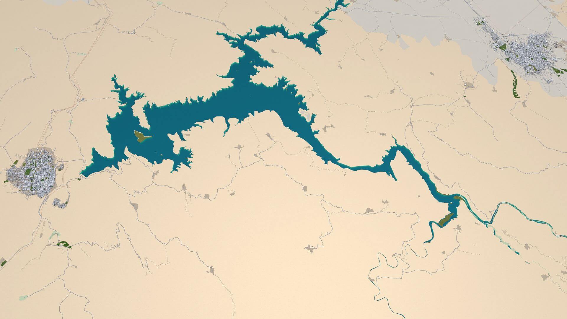 Darbandikhan and Halabja Iraq 45km - 3D Model by 3dstudio