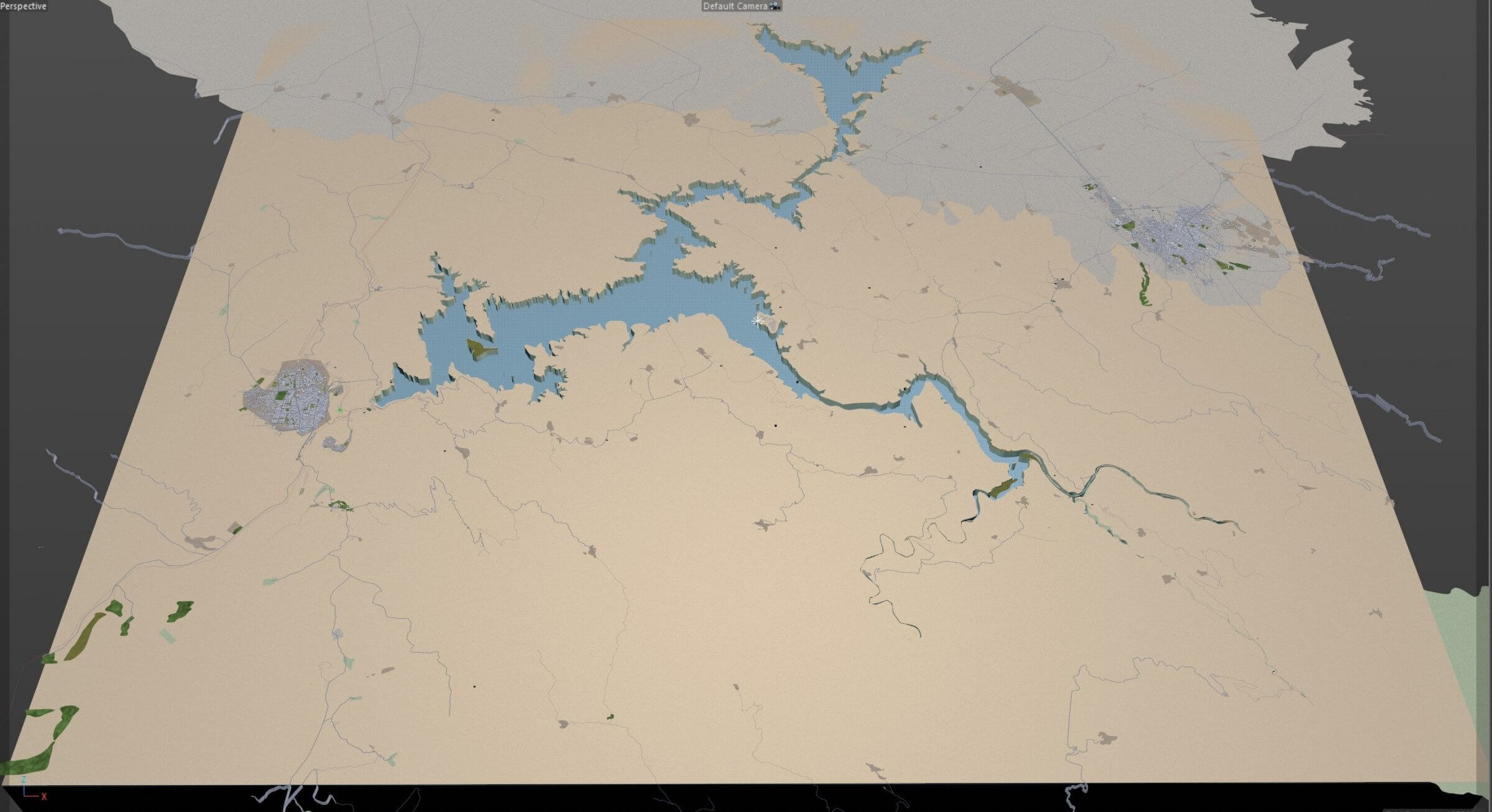 Darbandikhan and Halabja Iraq 45km - 3D Model by 3dstudio