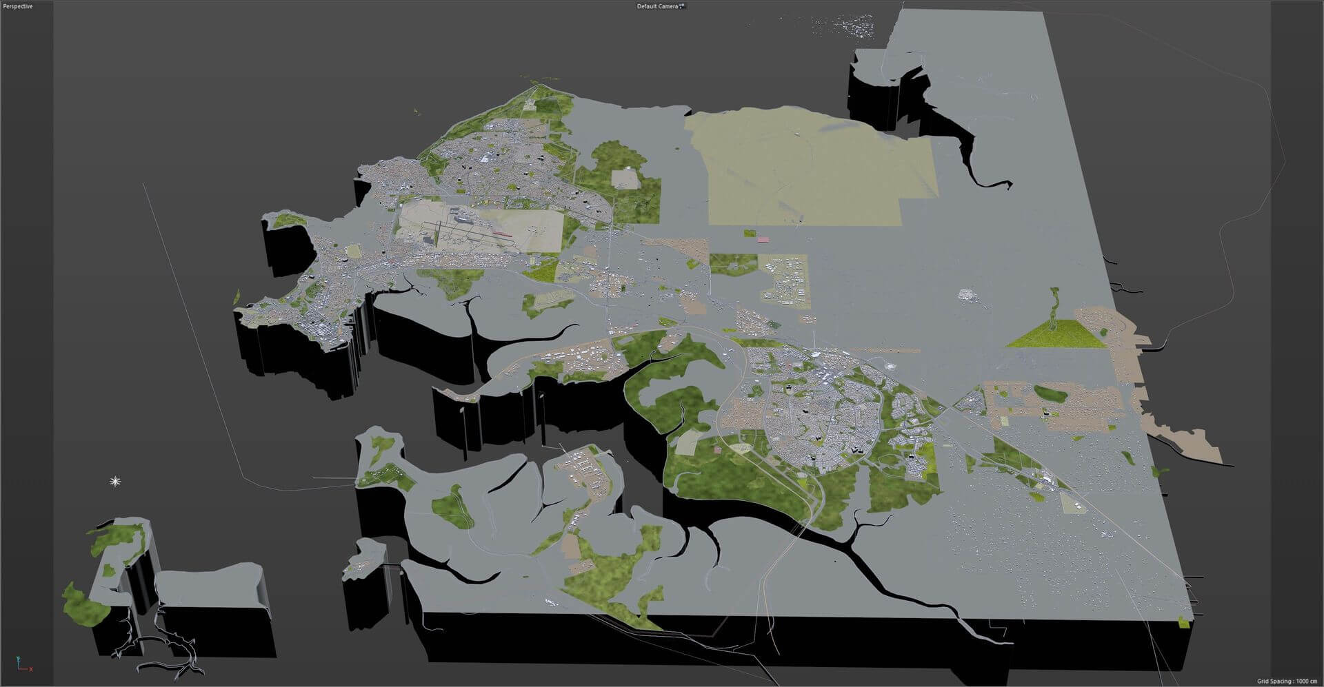 Darwin, Australia 20km - 3D Model by 3dstudio