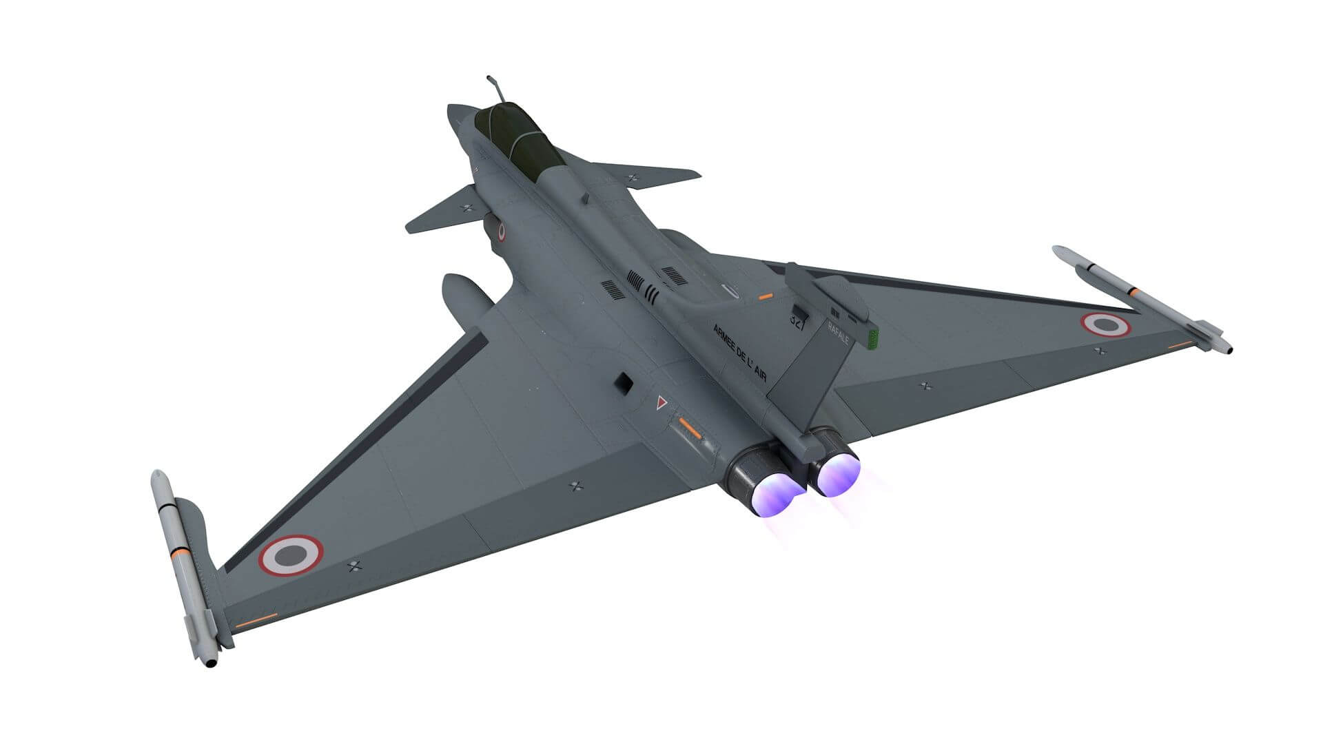Dassault Rafale - 3D Model by 3dstudio