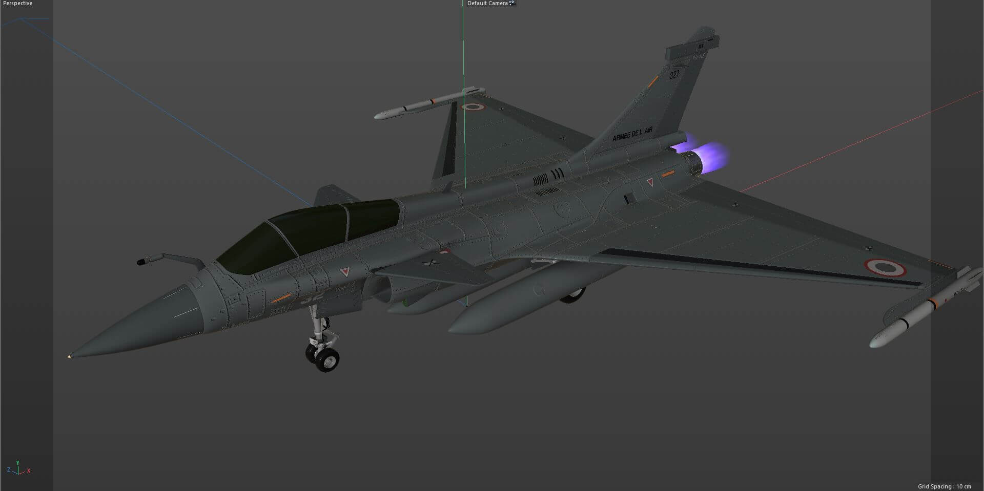 Dassault Rafale - 3D Model by 3dstudio