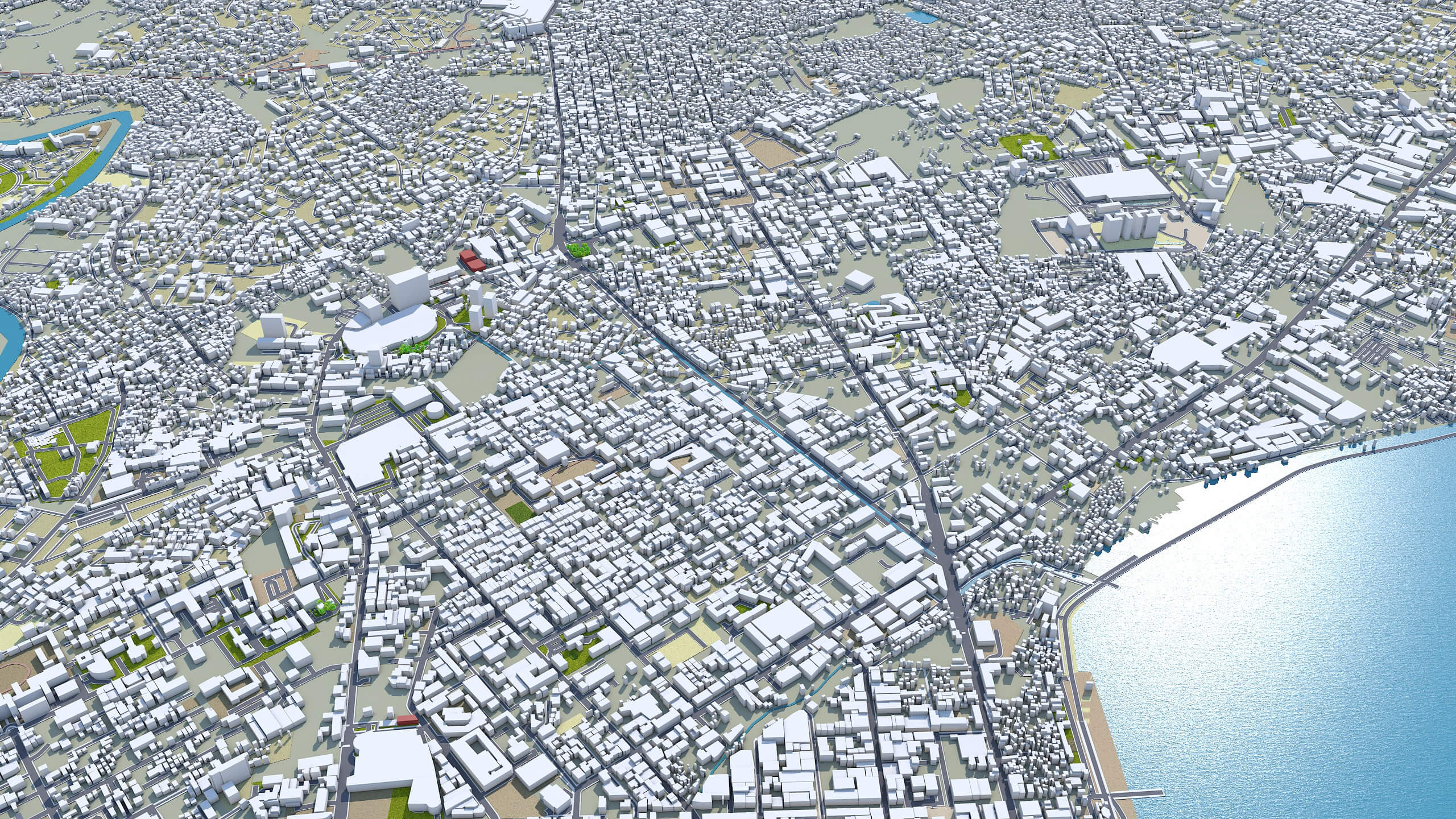 Davao City Philippines 3D Model 40km by 3dstudio