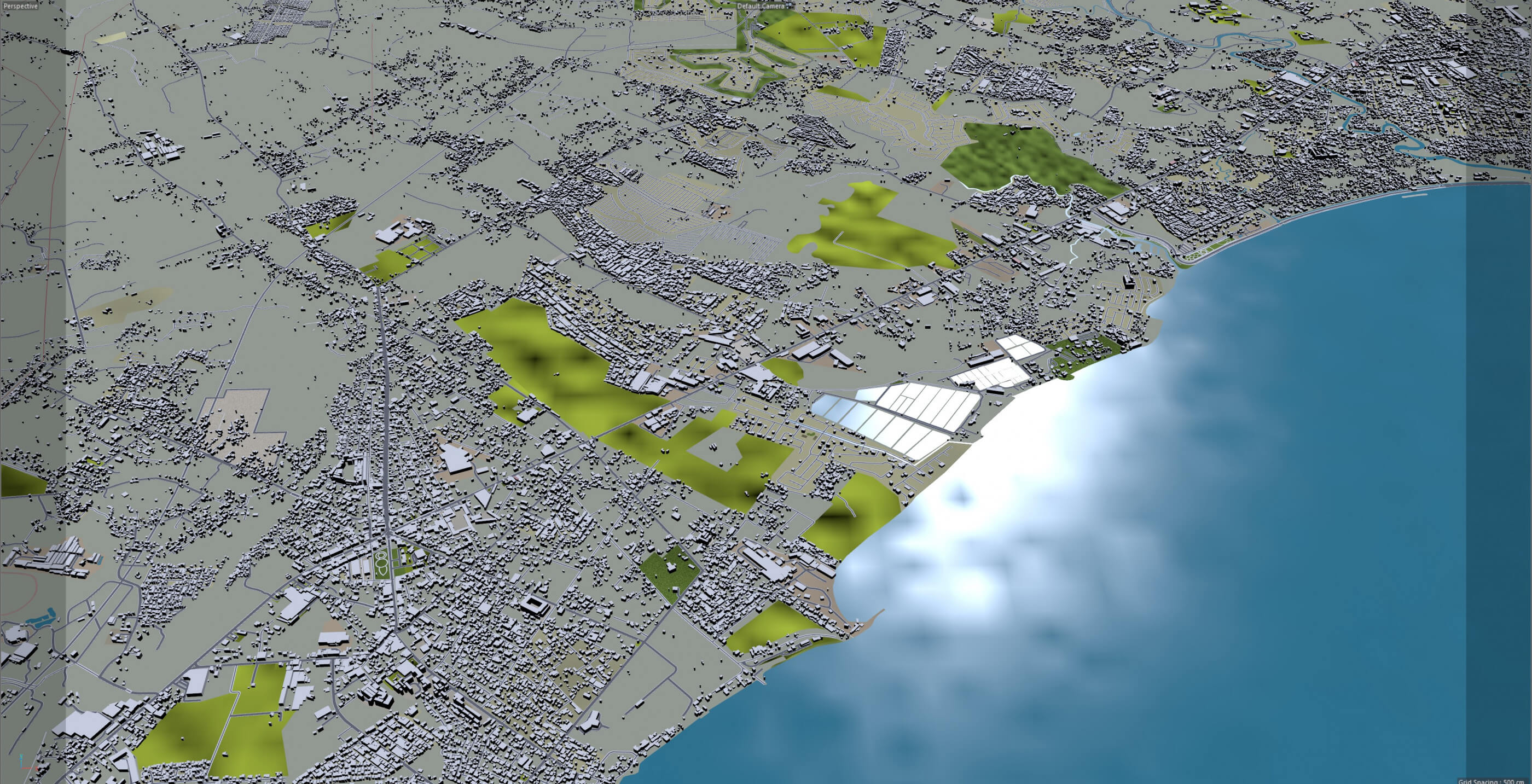 Davao City Philippines 3D Model 40km by 3dstudio